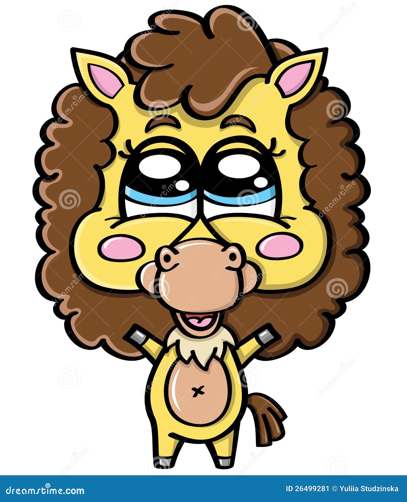 Cute pony stock vector. Illustration of smile, young - 26499281