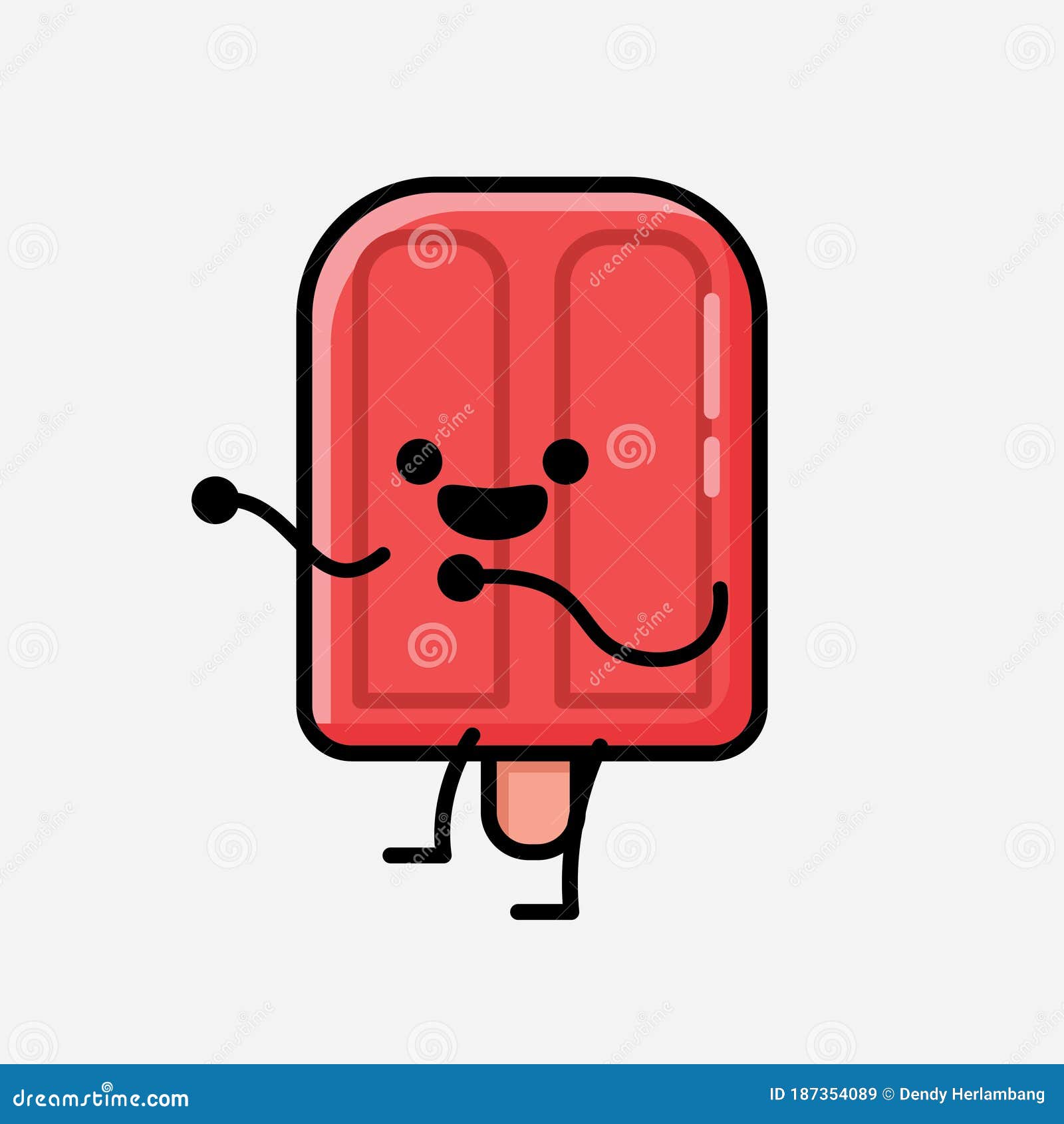 Cute Popsicle Cartoon Vector Illustration Motif Set | CartoonDealer.com ...