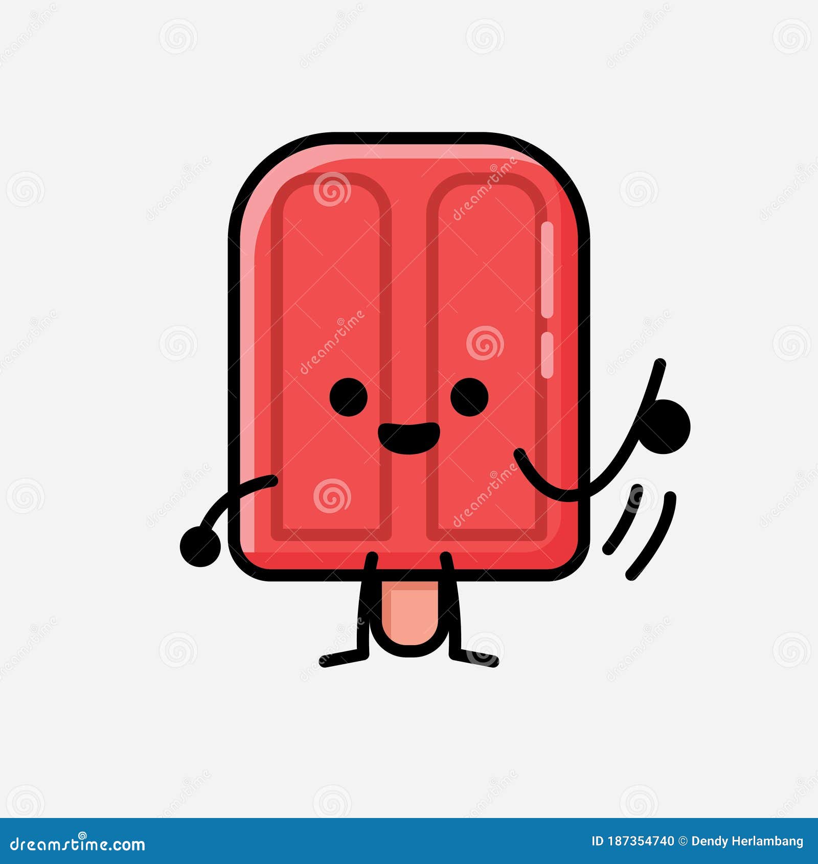Cute Popsicle Cartoon Vector Illustration Motif Set | CartoonDealer.com ...
