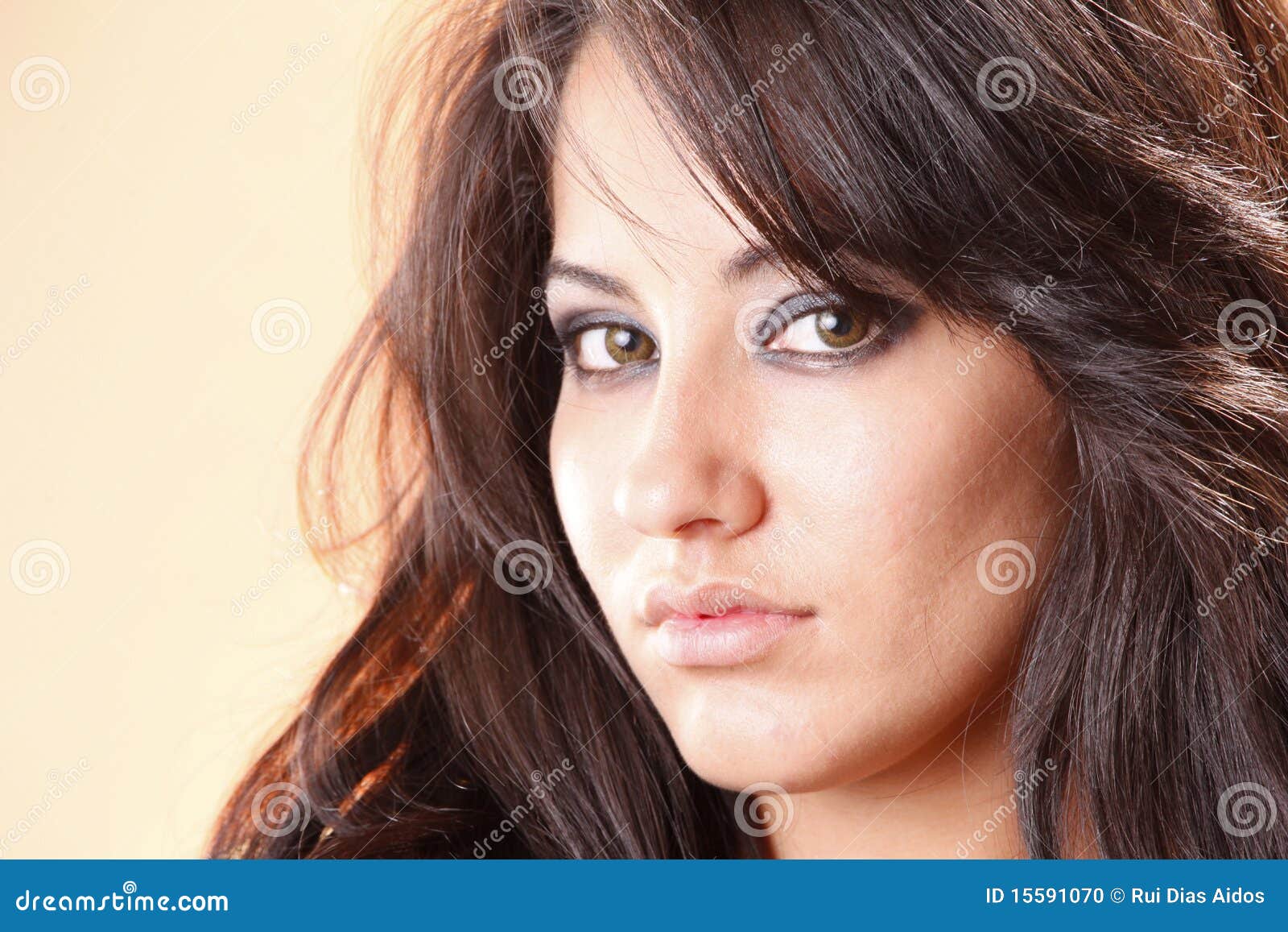 Cute portrait stock photo. Image of hairstyle, black - 15591070