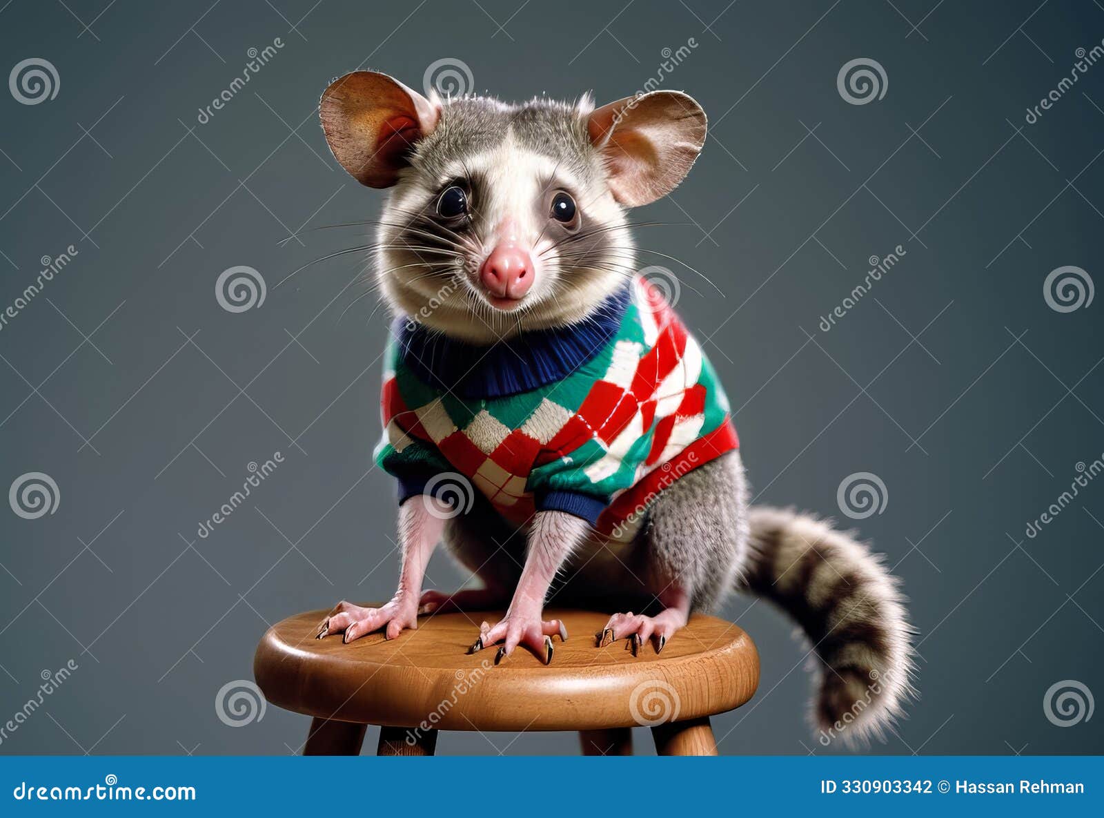 Cute Possum. Funny Animal Characters, Cartoon Opossum In Different ...