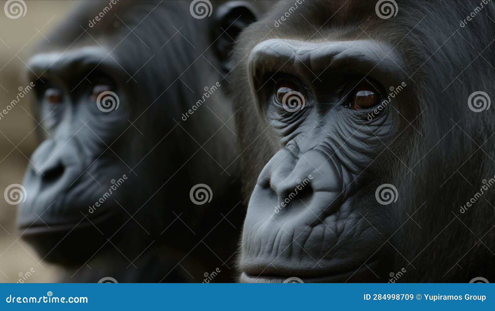 Cute Primate Monkey in the Wild, Staring at Camera in Forest Generated ...