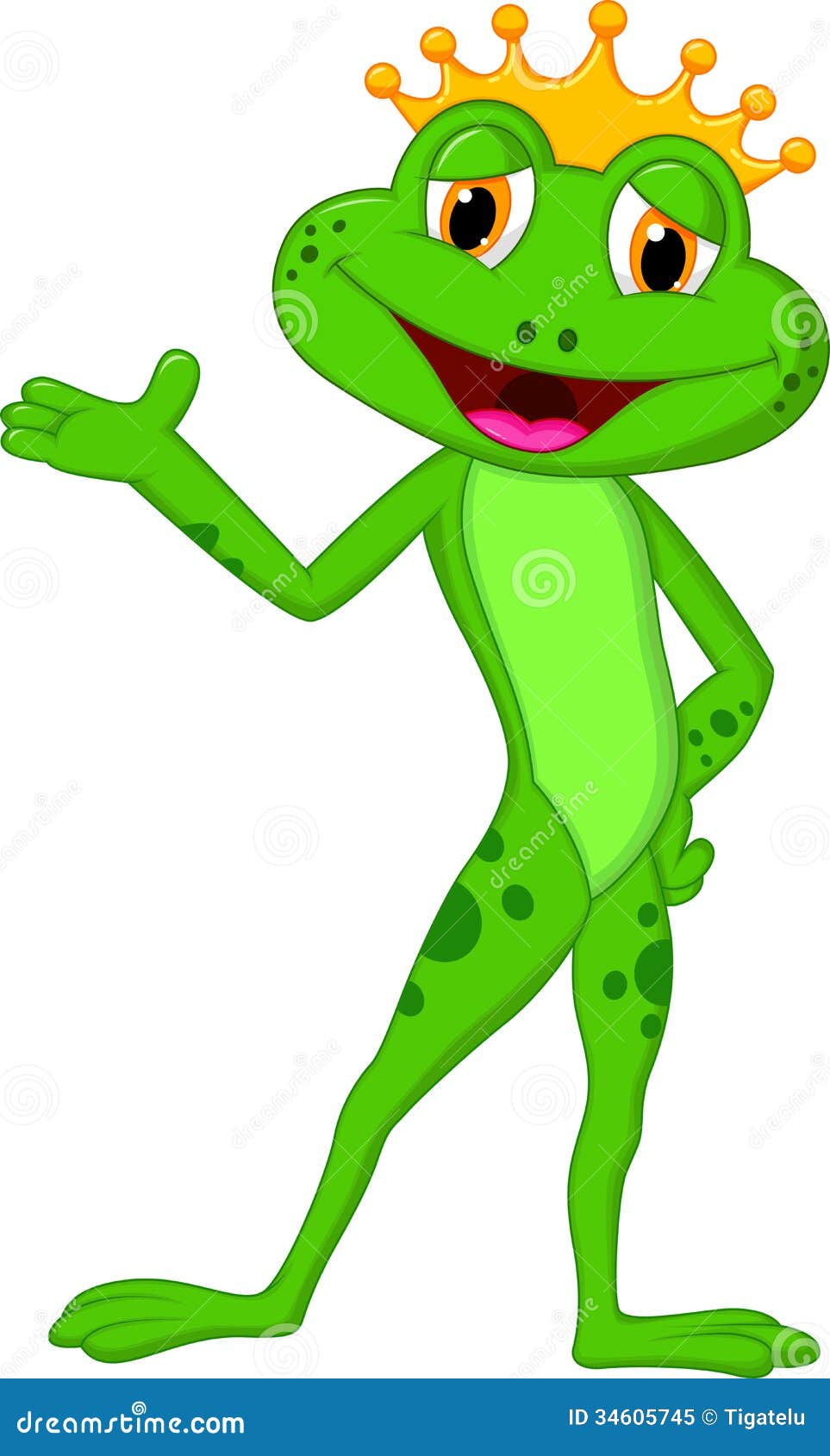 Prince Frog Character Sending Kisses Vector Cartoon Illustration ...