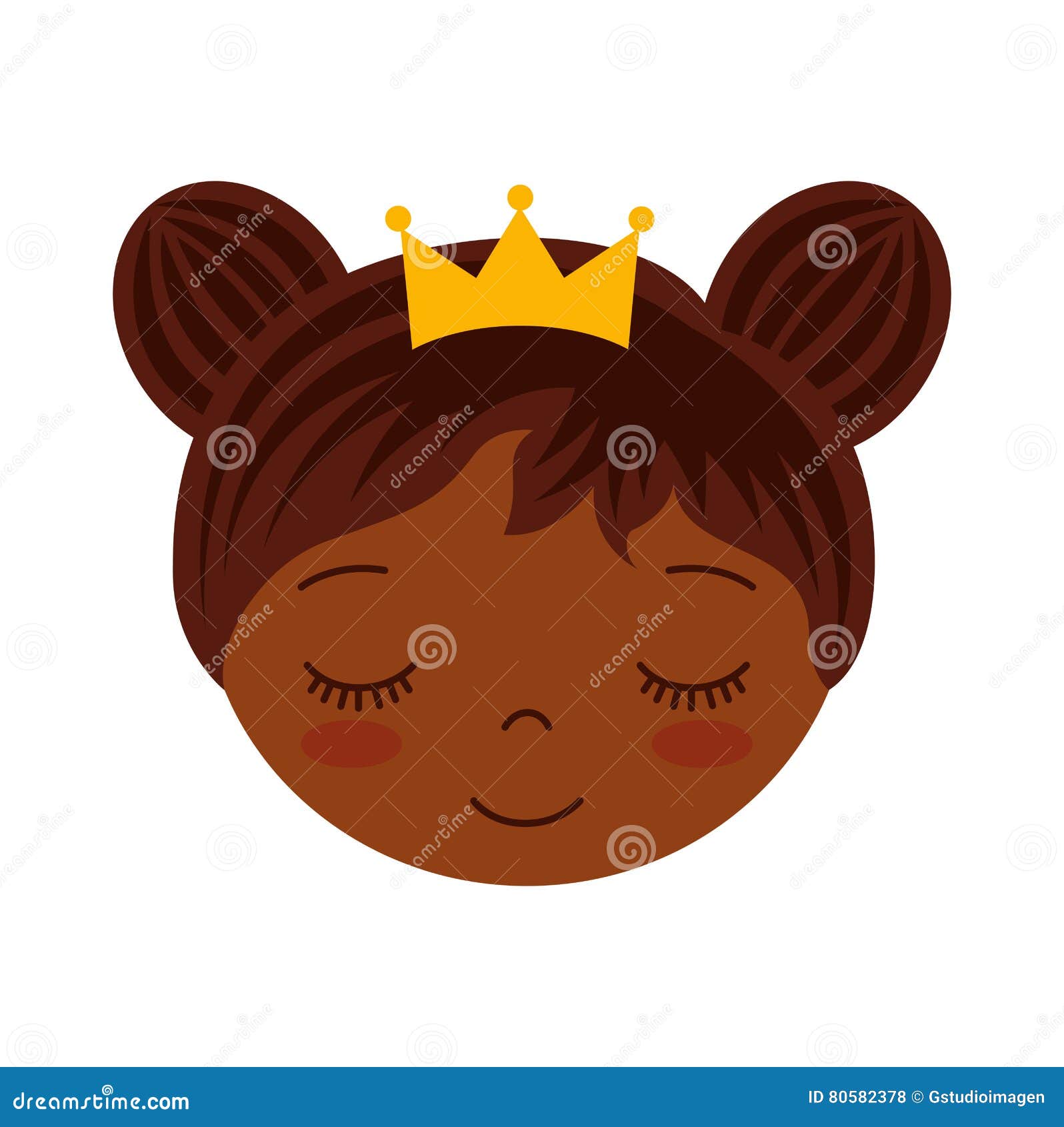 Cute Princess Character Icon Stock Vector - Illustration of birthday ...