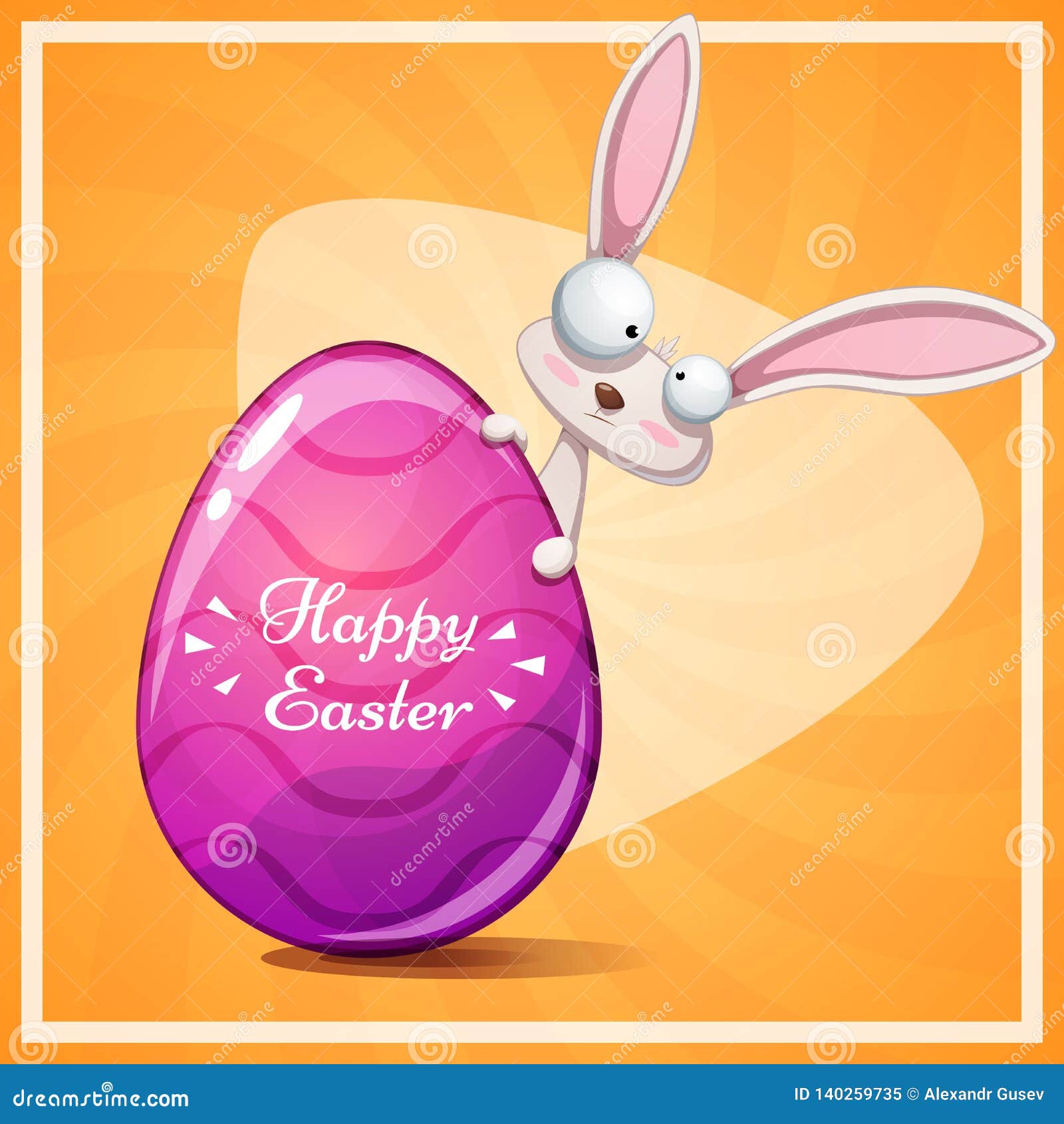 Cute Princess Rabit. Happy Easter Stock Vector - Illustration of health ...
