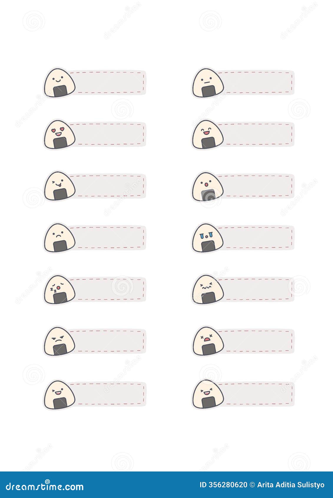 A Cute Printable Mouse Label Sticker Set Stock Image | CartoonDealer ...