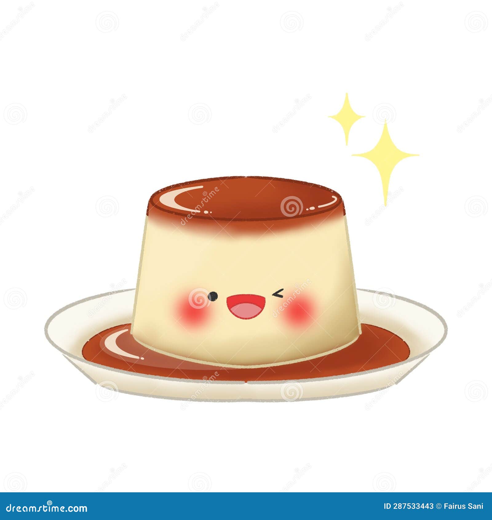 Cute Pudding Vector Illustration, Great For Logos, Icons, Etc ...