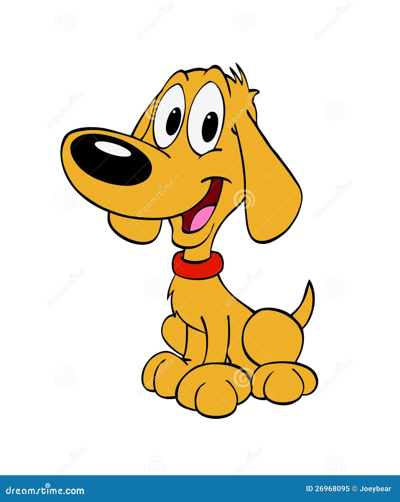 Cute Puppy Dog Sitting stock vector. Illustration of clip - 26968095