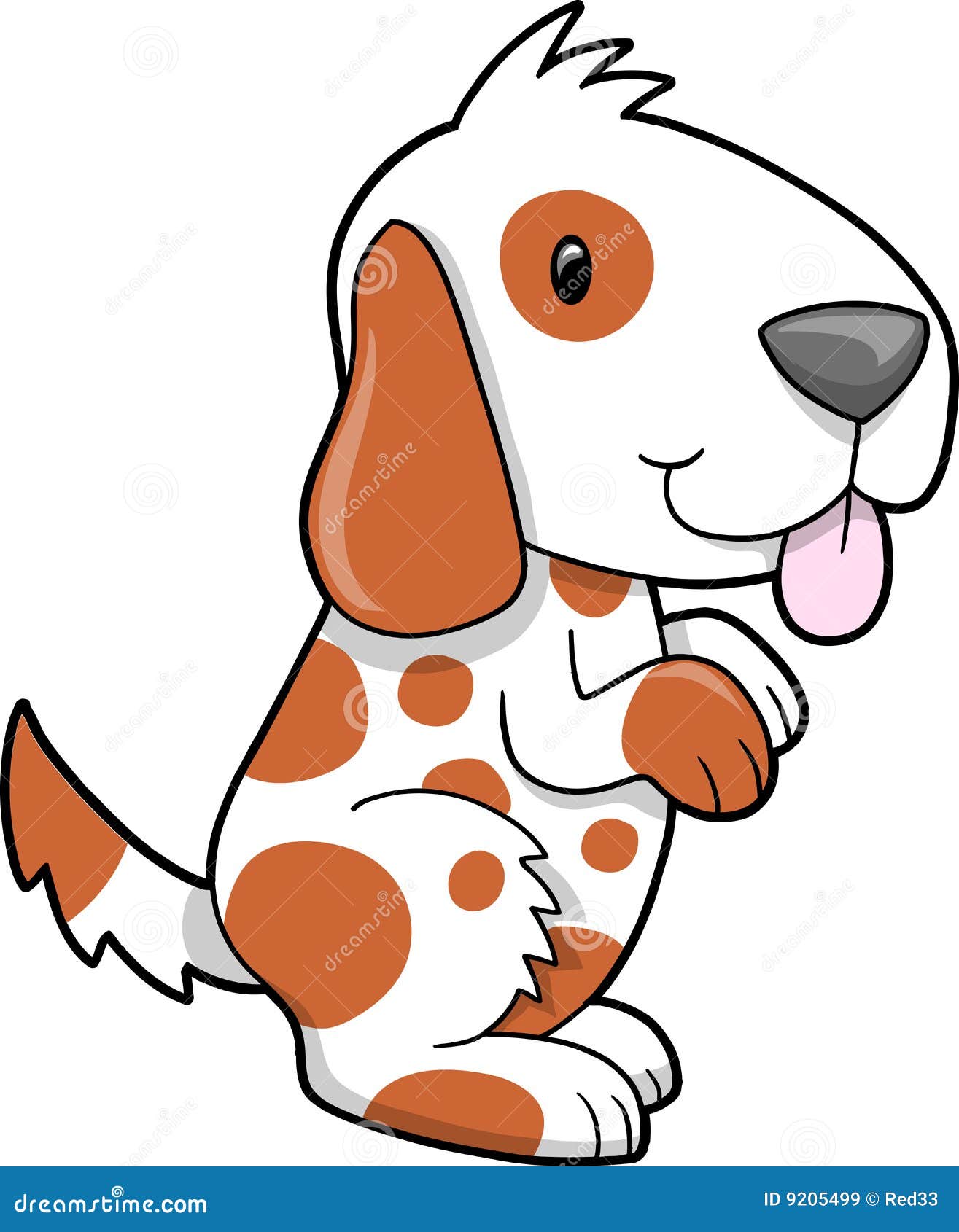 Cute Puppy Dog Vector stock vector. Illustration of nature - 9205499