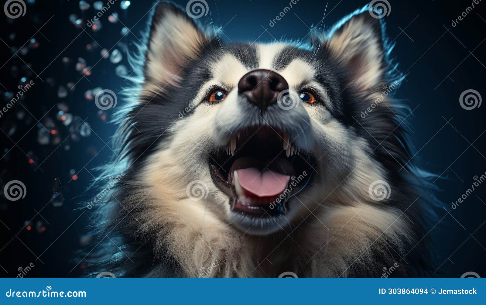 Cute Puppy Looking at Camera, Fluffy and Small Generated by AI Stock ...