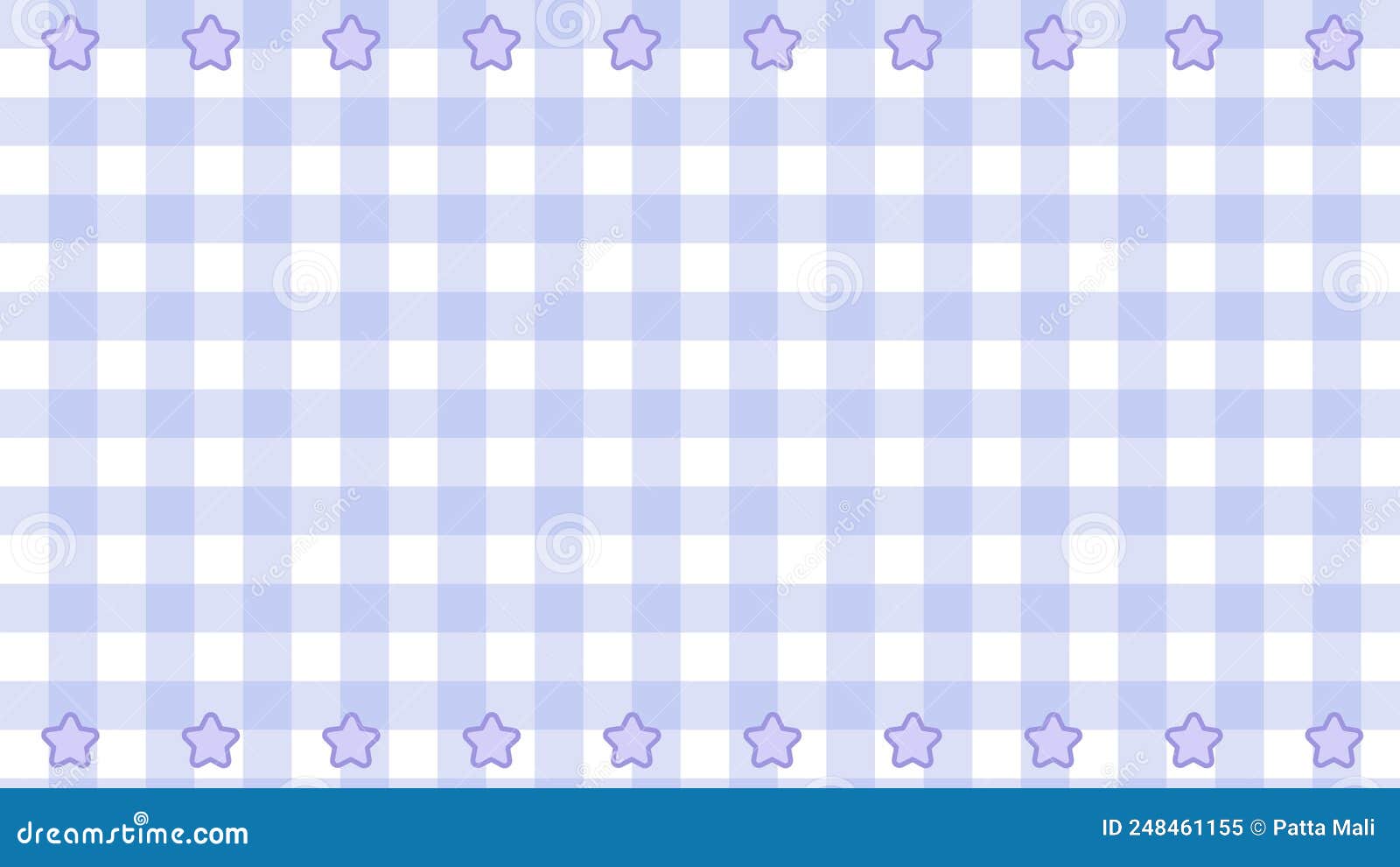 Cute Purple Gingham, Plaid, Checkered Pattern with Star Background ...