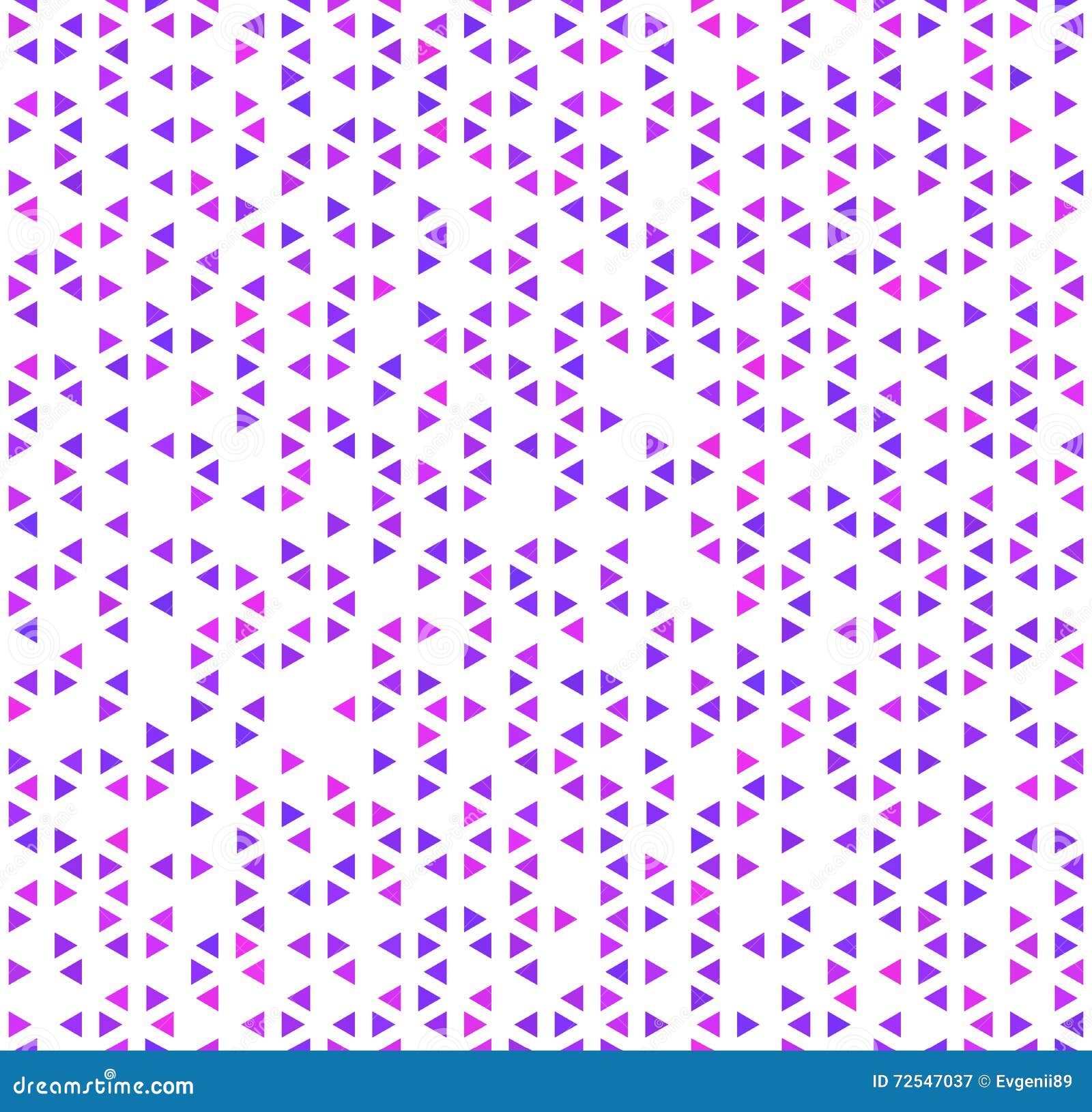 Cute Purple Triangles on White, Abstract Seamless Pattern Stock Vector ...