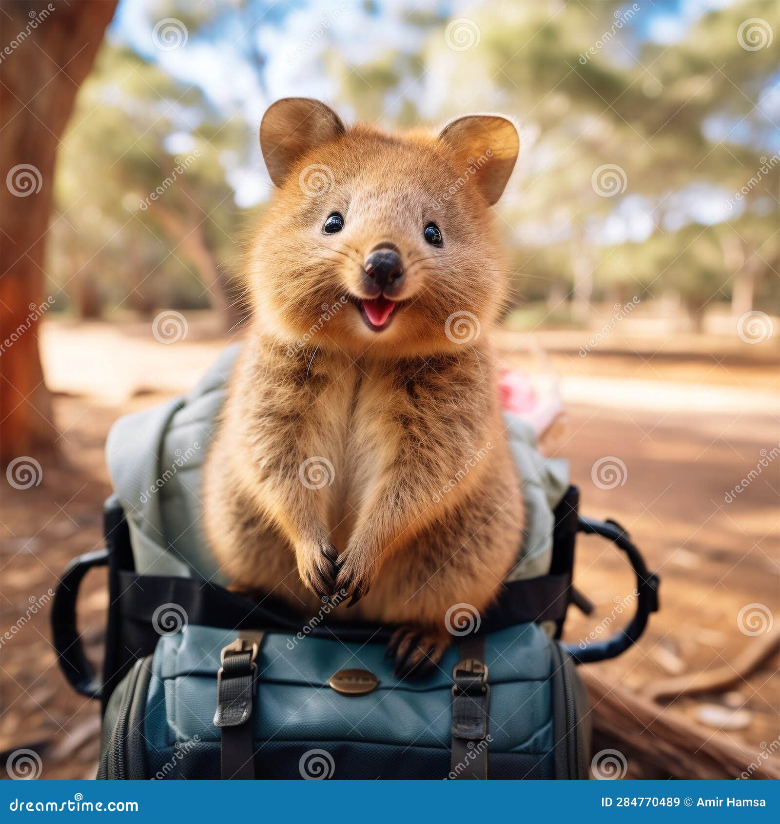 Cute quokka stock image. Image of australia, wild, funny - 284770489