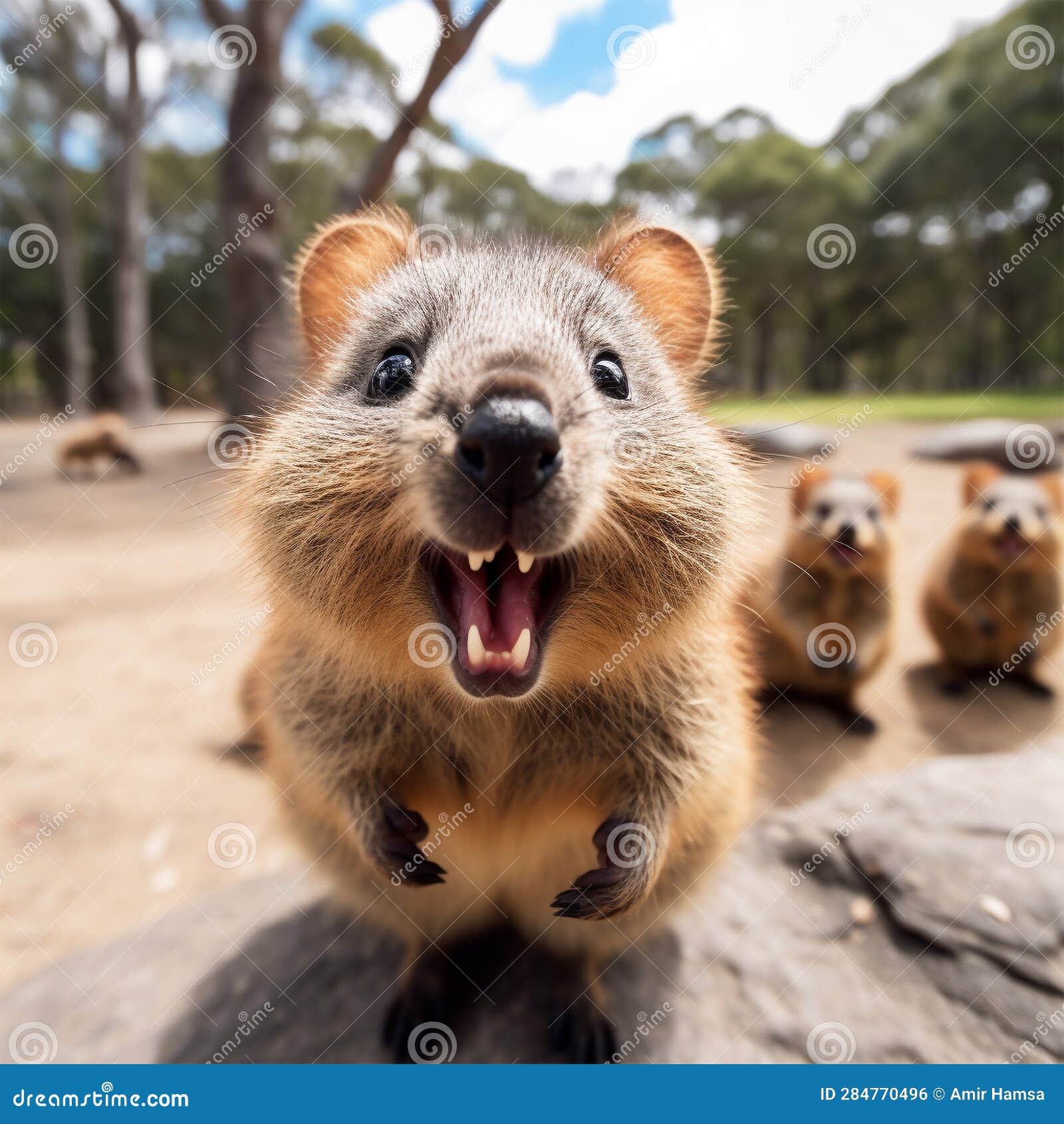 Cute quokka stock photo. Image of goats, wild, perth - 284770496