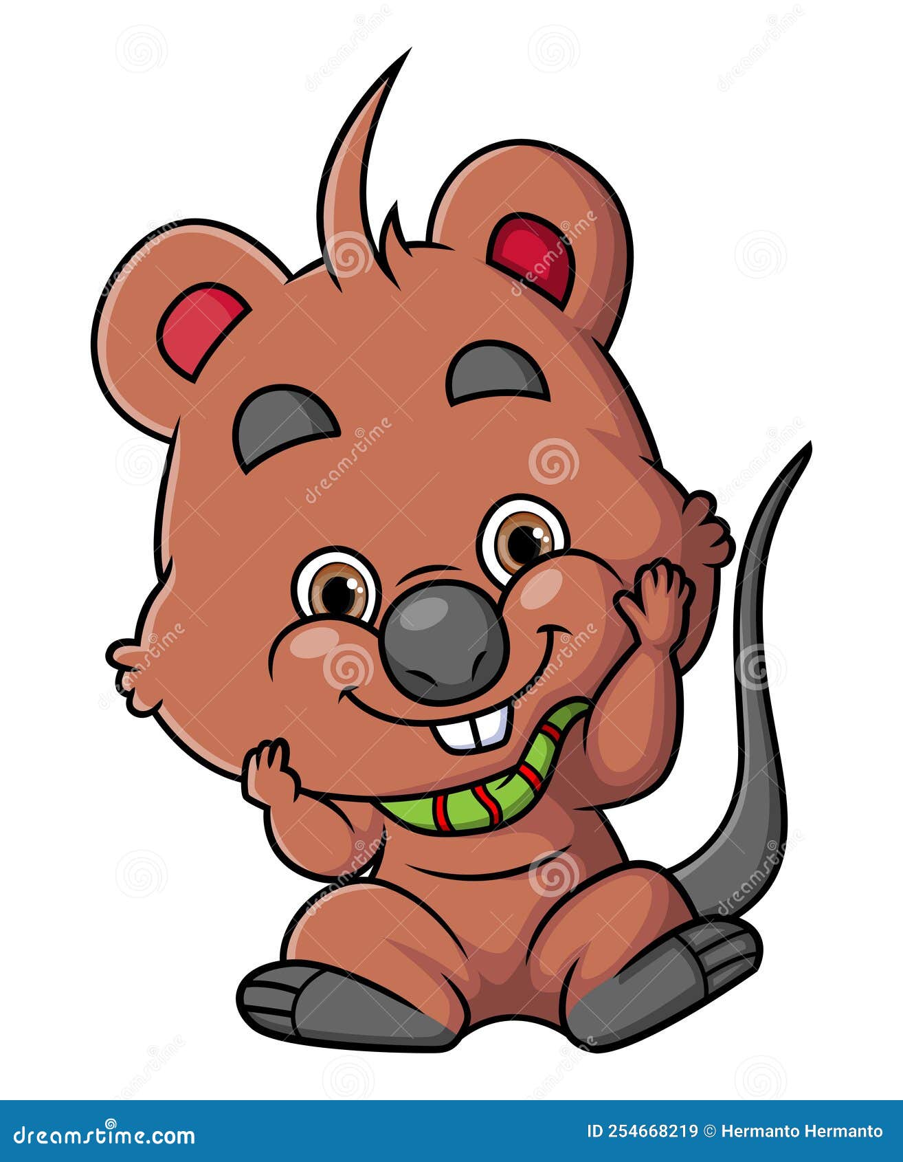 The Cute Quokka with the Chubby Cheeks is Smiling with the Happy ...