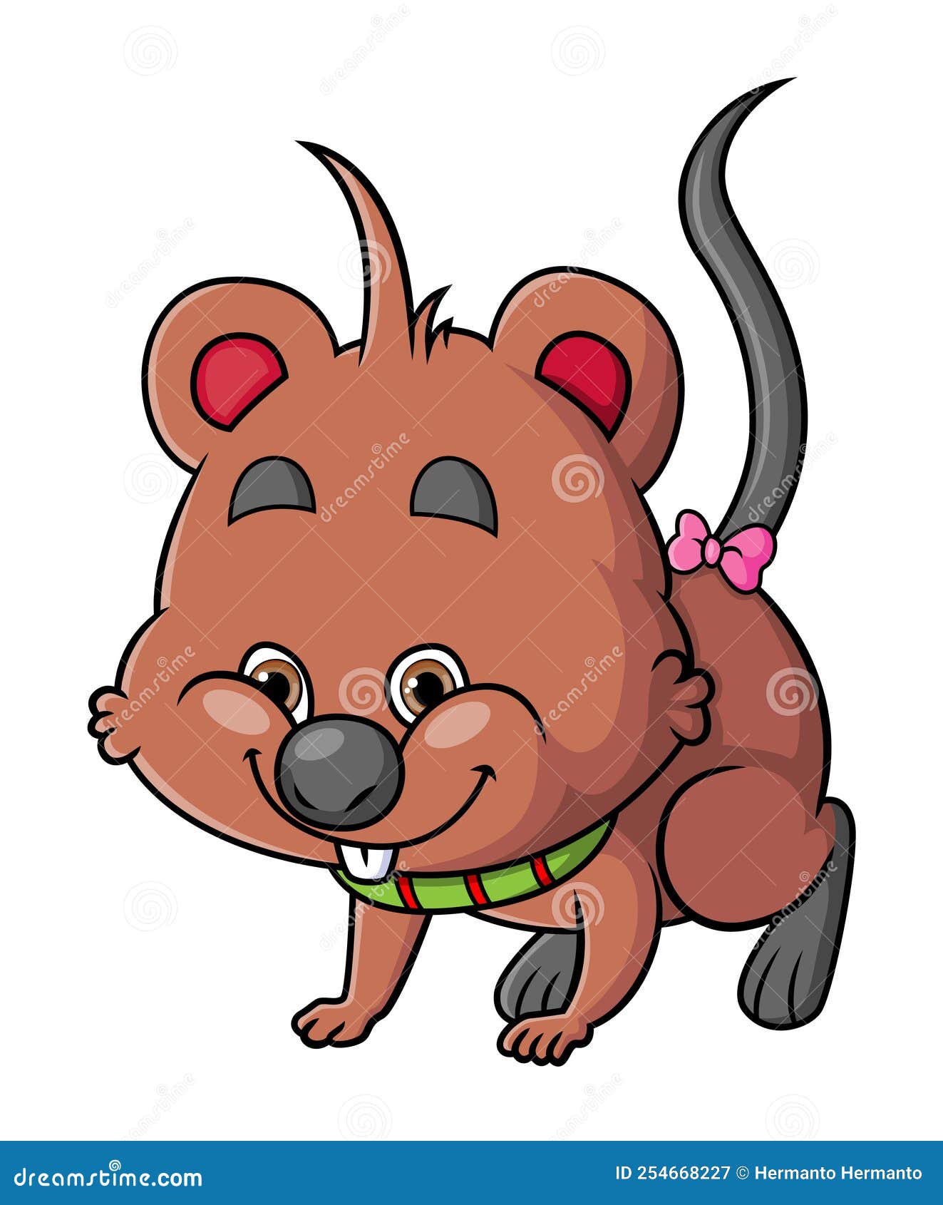 The Cute Quokka is Walking and Stepping with the Happy Expression Stock ...