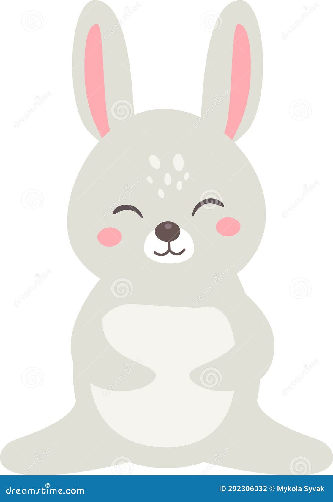 Cute Rabbit Animal stock vector. Illustration of vector - 292306032