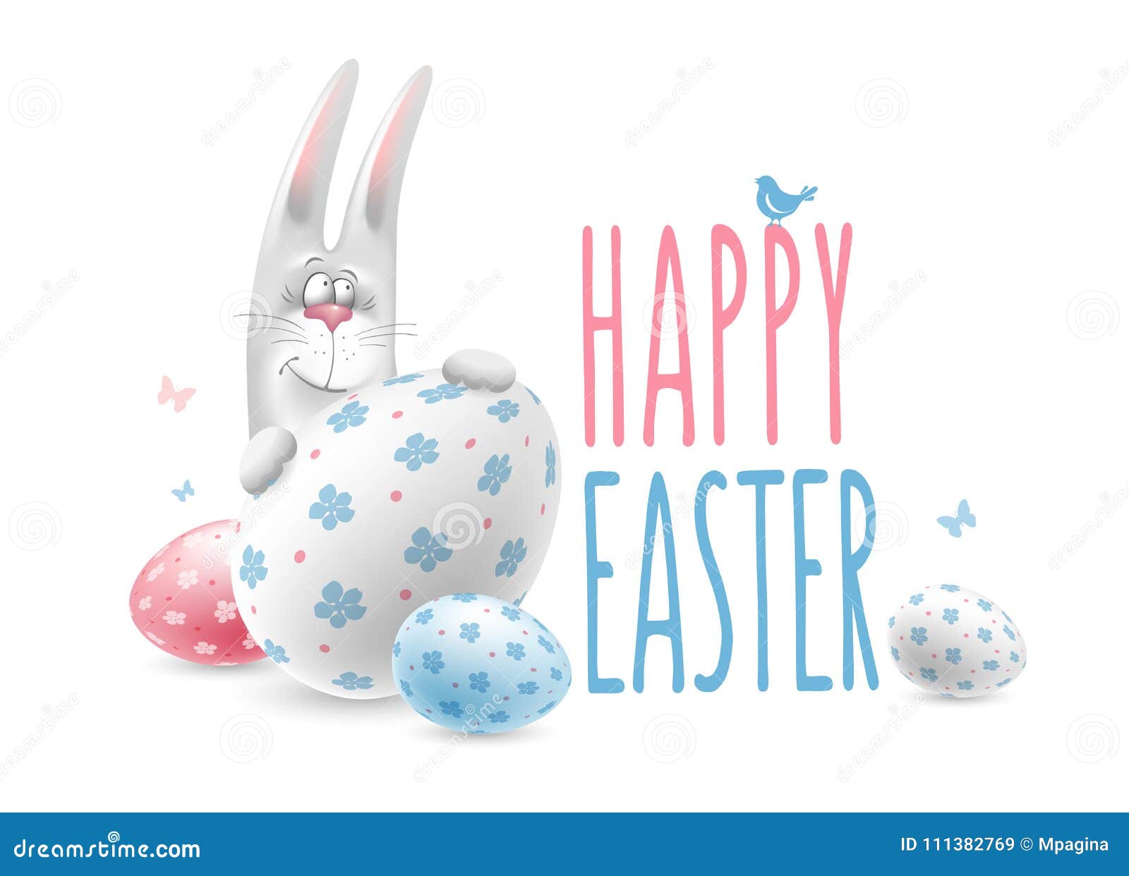 Happy Easter Congratulation Stock Vector - Illustration of invitation ...