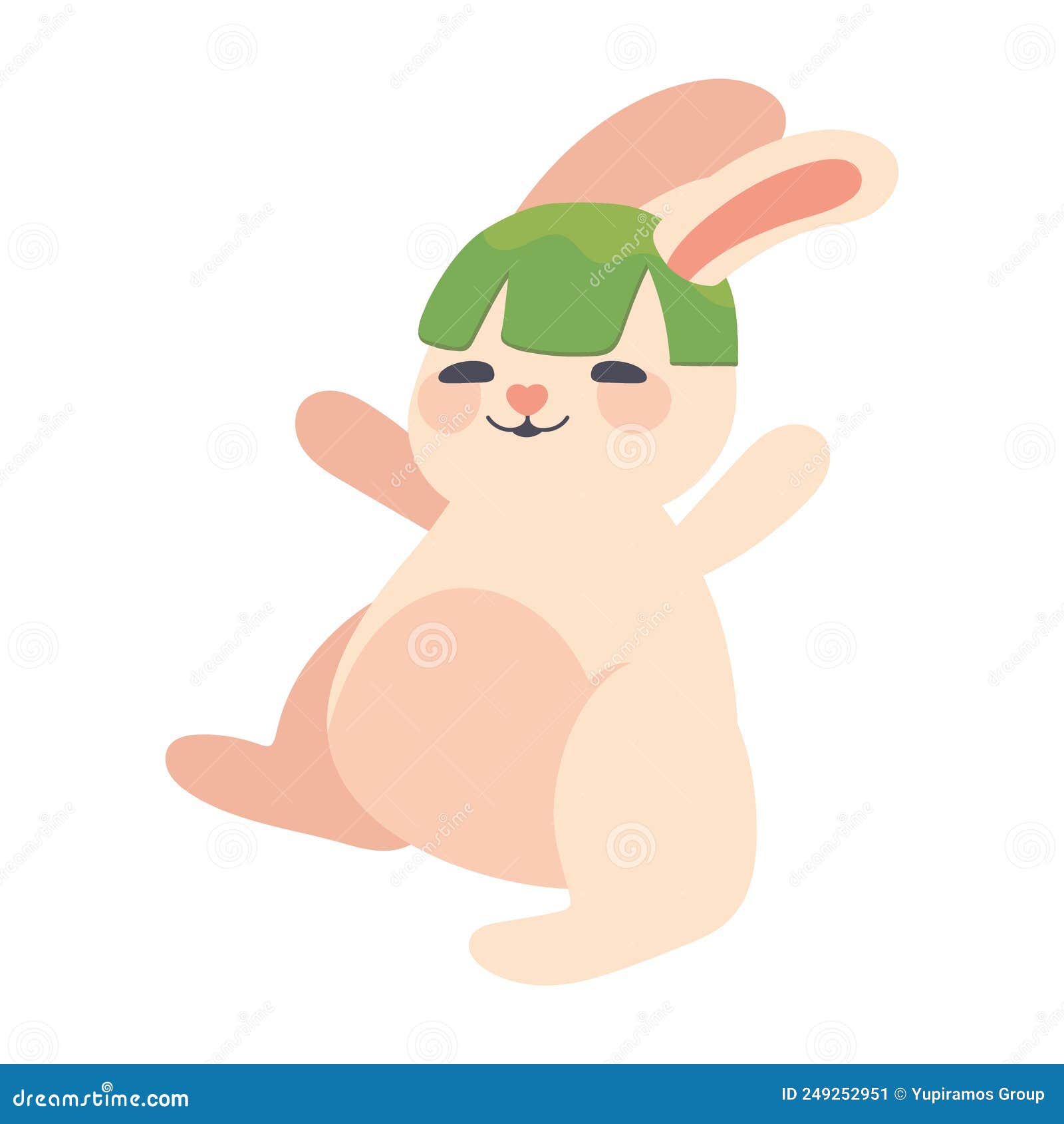 Cute rabbit cartoon stock vector. Illustration of vector - 249252951