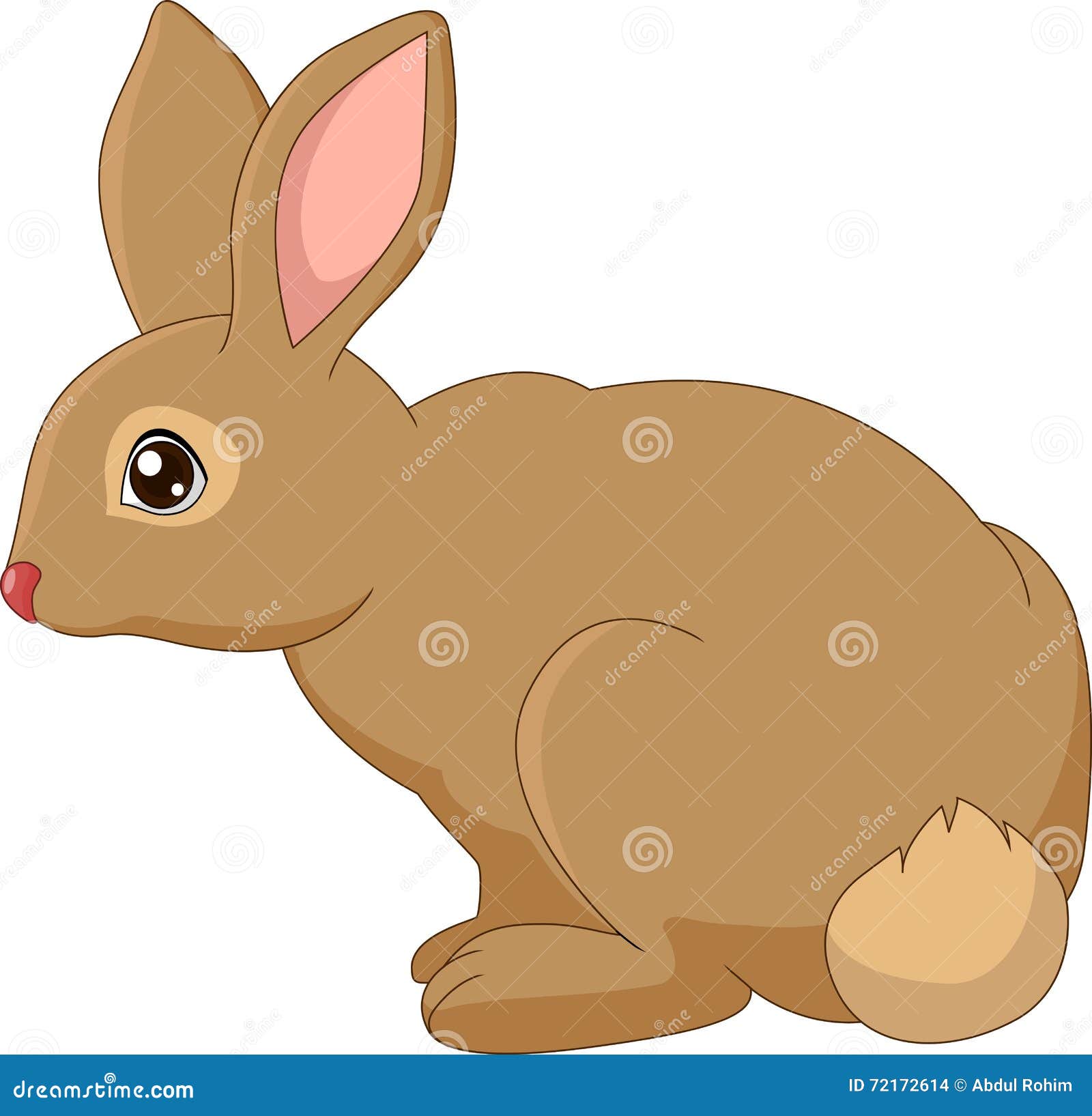 Cute rabbit cartoon stock vector. Illustration of rabbit - 72172614