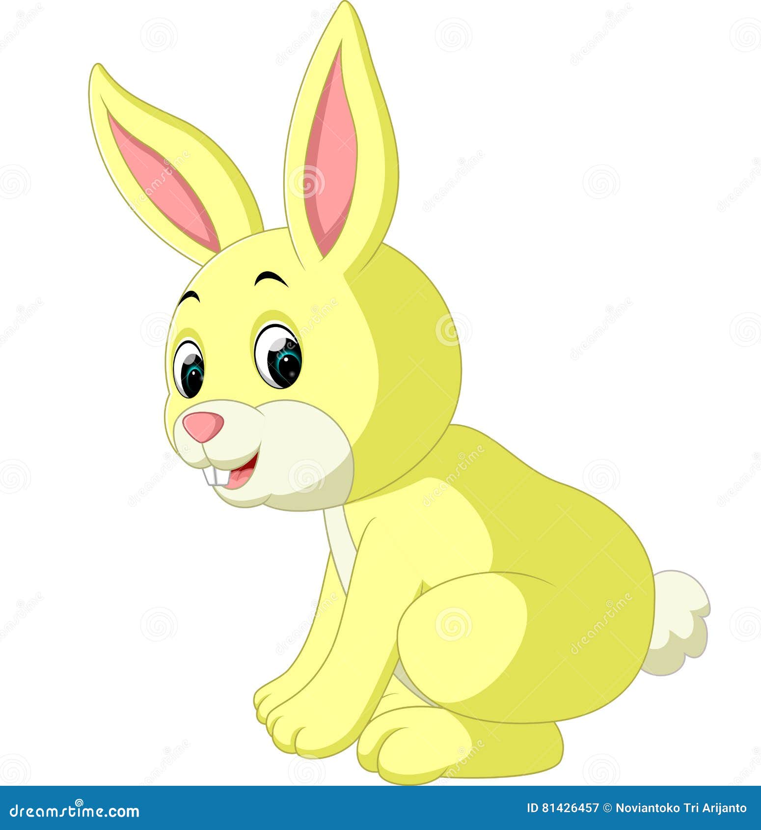 Cute rabbit cartoon stock vector. Illustration of comic - 81426457