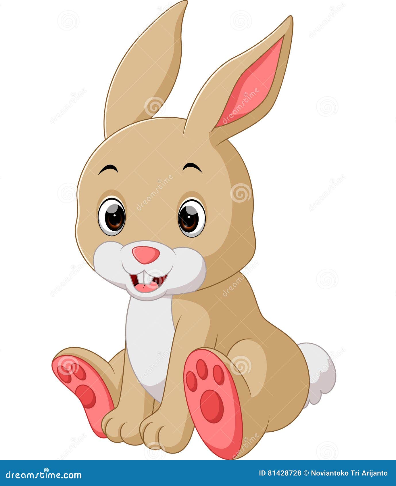 Cute rabbit cartoon stock vector. Illustration of carrots - 81428728