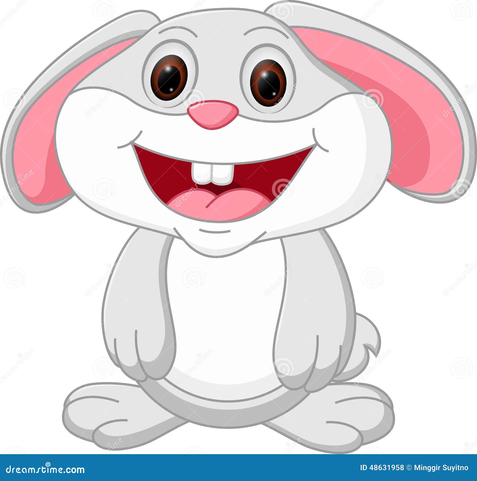 Cute Rabbit Cartoon Stock Vector - Image: 48631958