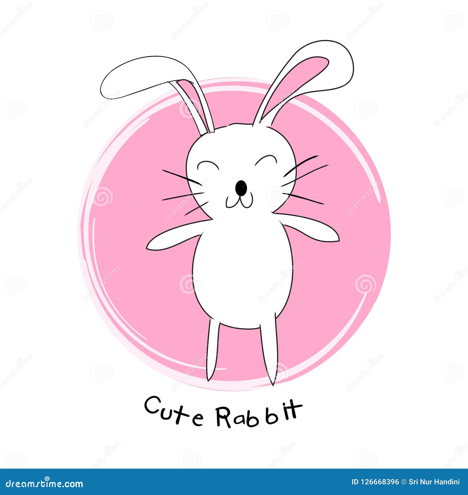 Cute Rabbit. Cartoon Style. Stock Vector - Illustration of easter ...