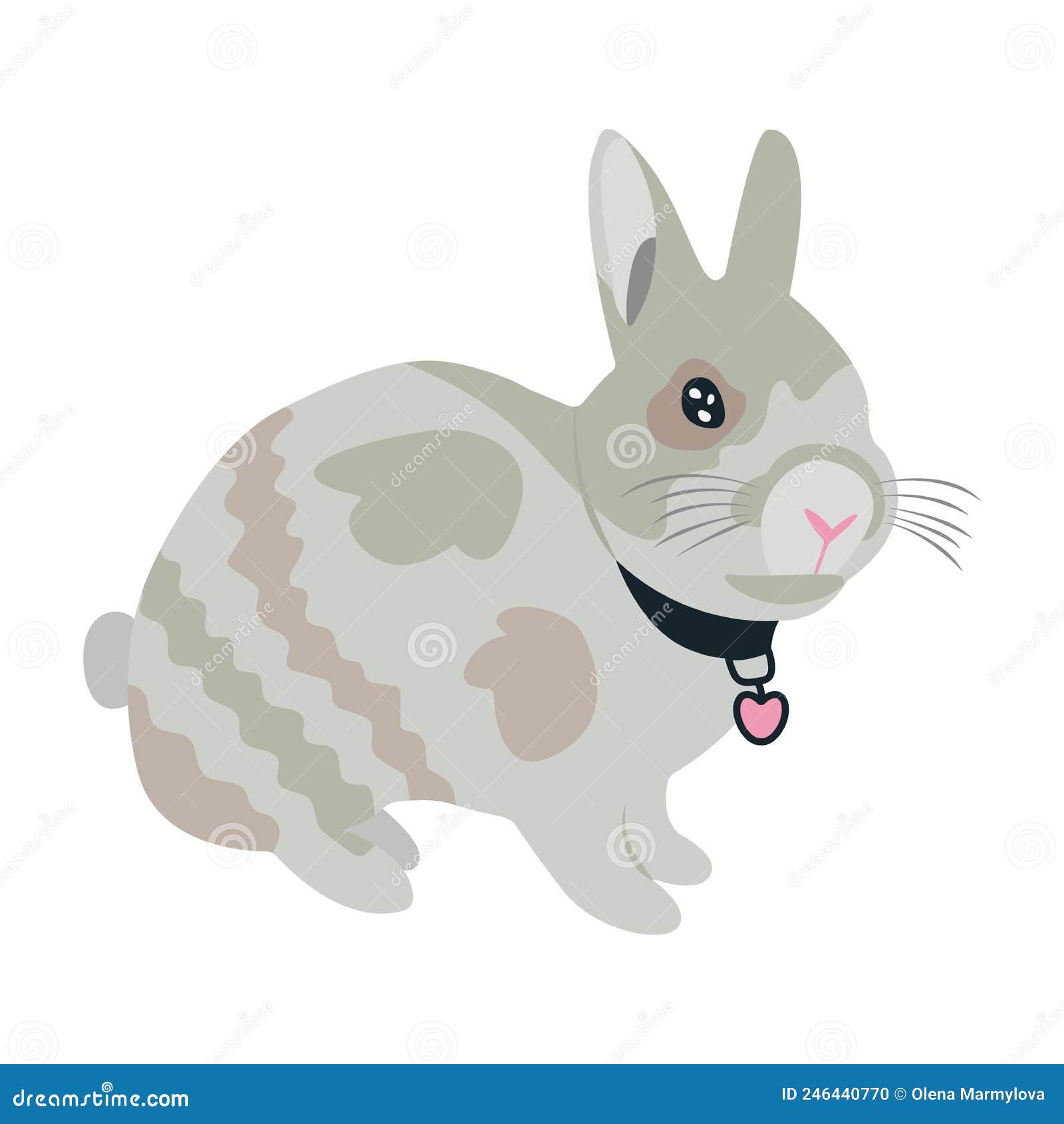 Cute rabbit, illustration stock vector. Illustration of colorful ...
