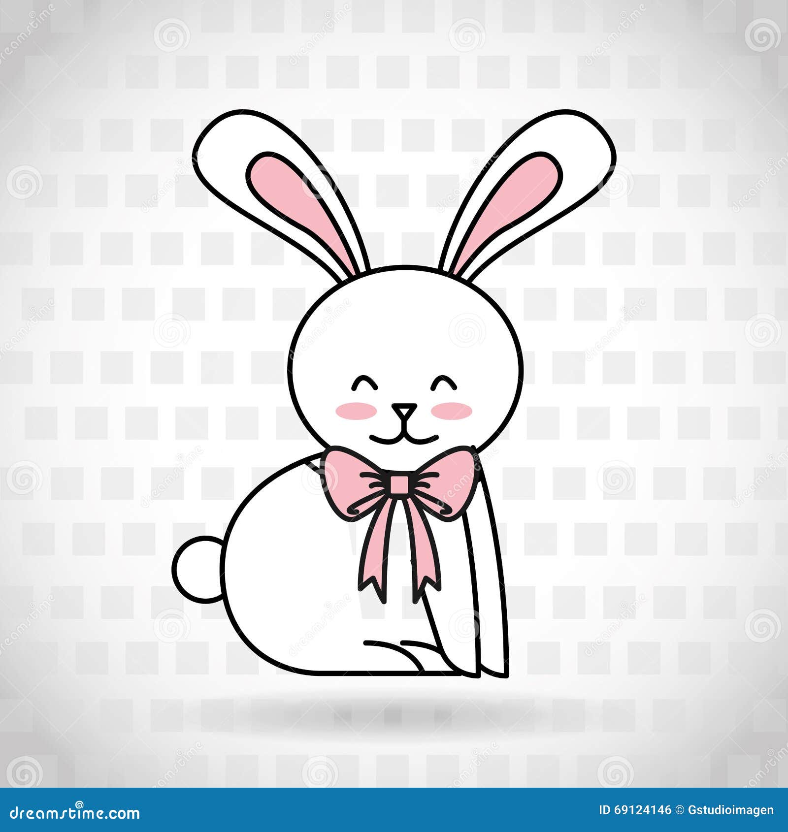 Cute rabbit design stock illustration. Illustration of white - 69124146