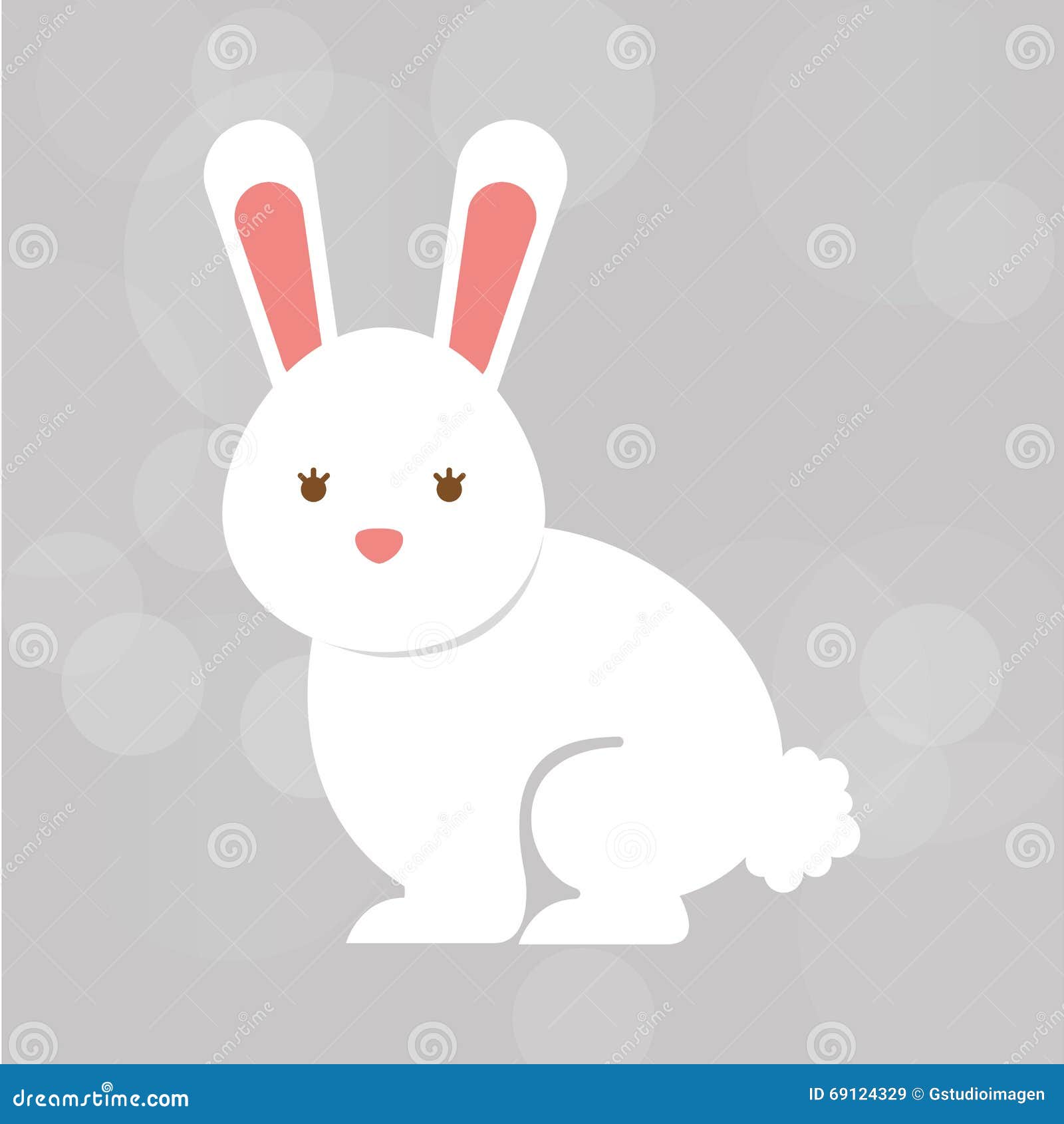Cute rabbit design stock illustration. Illustration of celebration ...