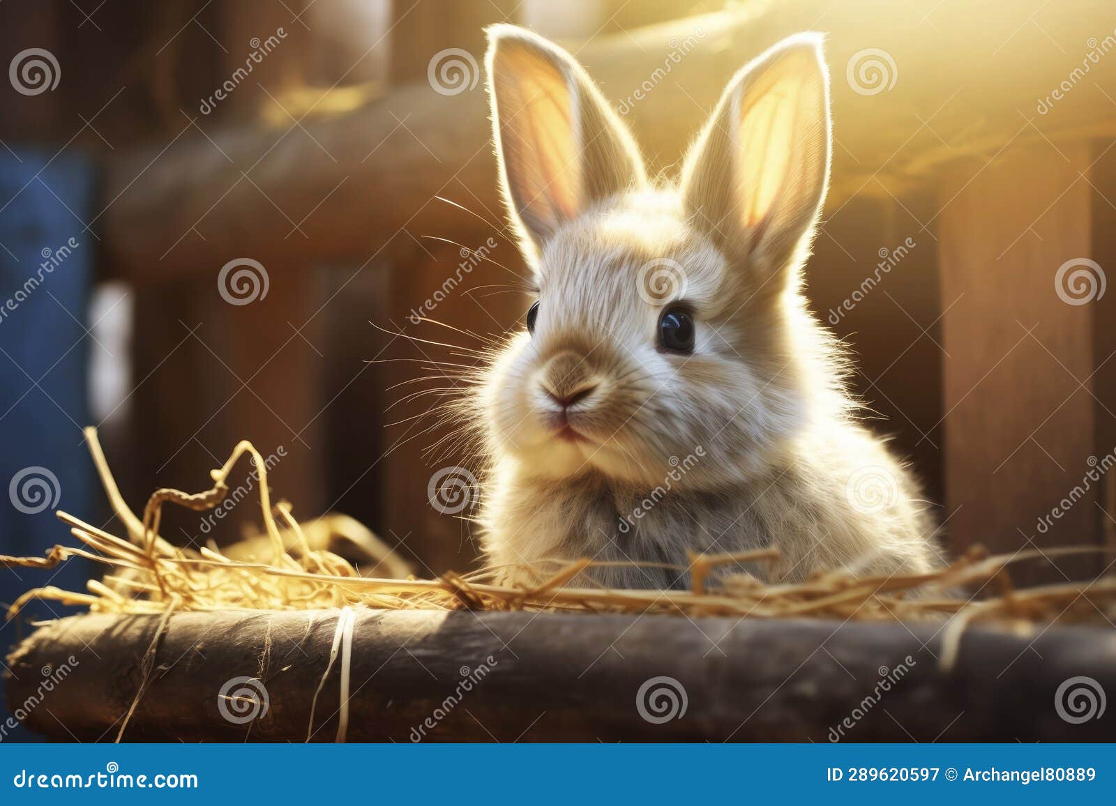 Cute rabbit. Generative AI stock image. Image of wild - 289620597