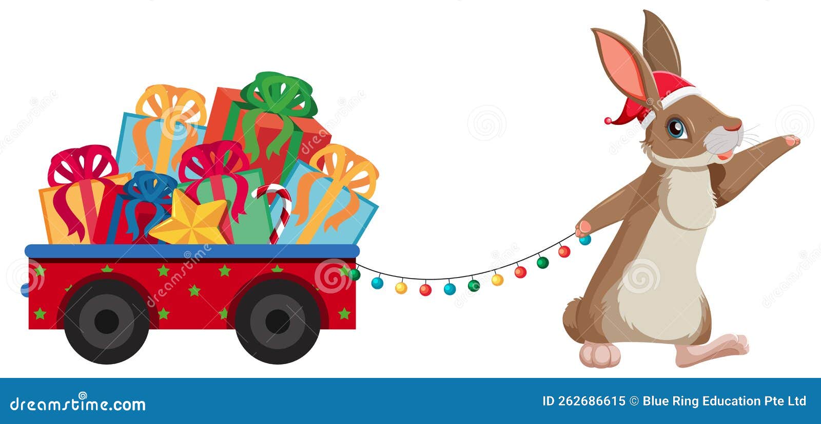 Cute Rabbit with Gift Boxes Stock Vector - Illustration of animals ...