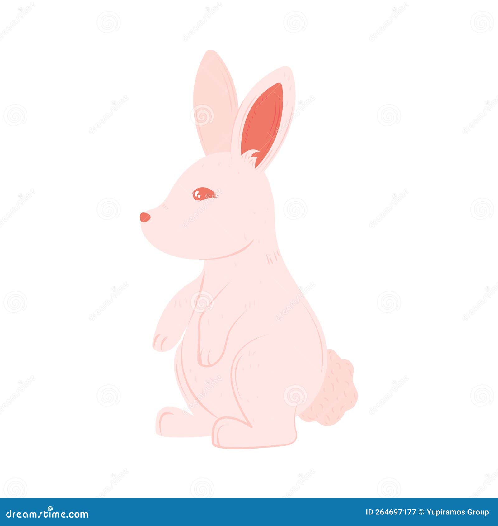 Cute rabbit icon stock vector. Illustration of cartoon - 264697177
