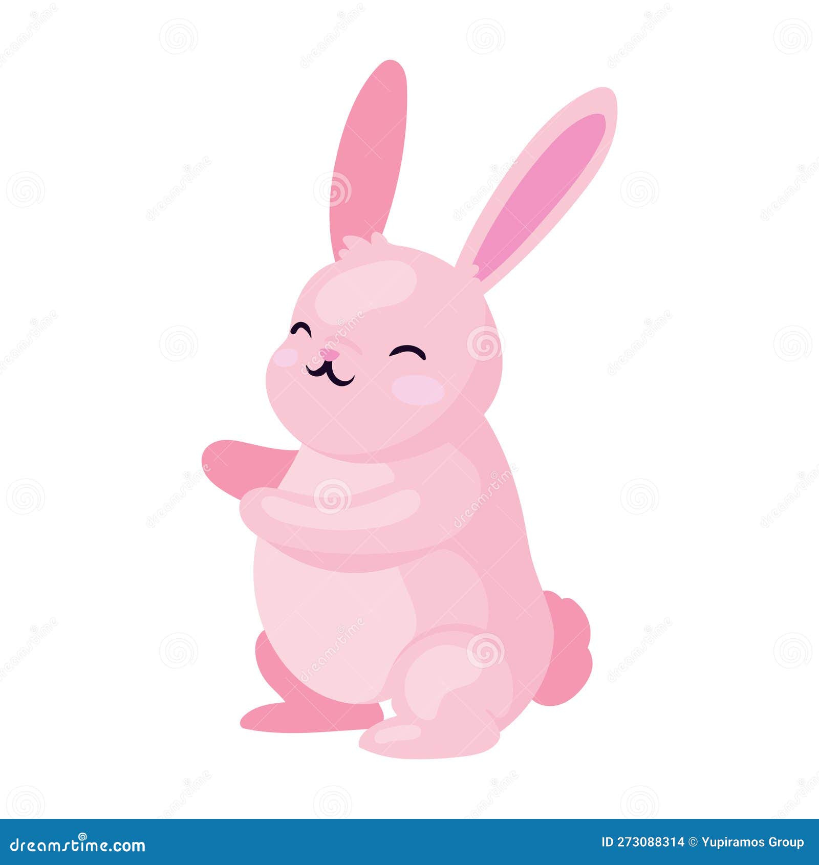 Cute rabbit illustration stock vector. Illustration of wildlife - 273088314