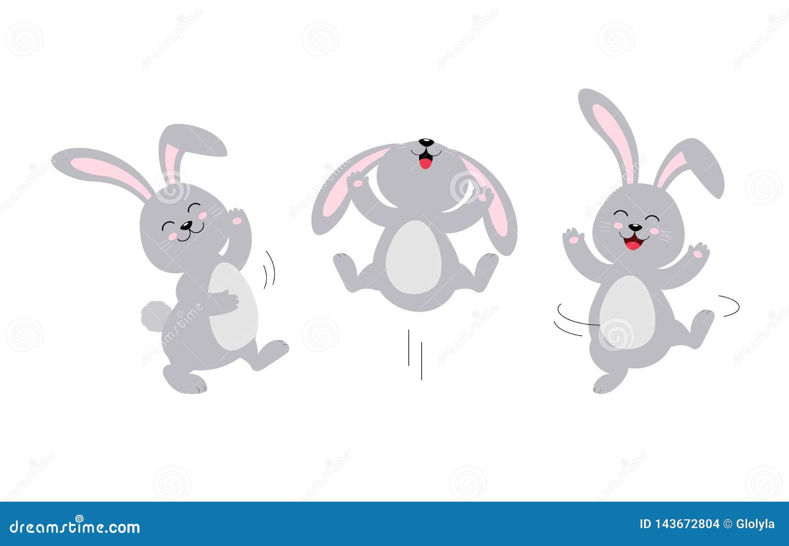 Cute Rabbit Jumping and Dancing. Stock Vector - Illustration of cartoon ... Cute Rabbit Jumping and Dancing. Stock Vector - Illustration of cartoon ...
