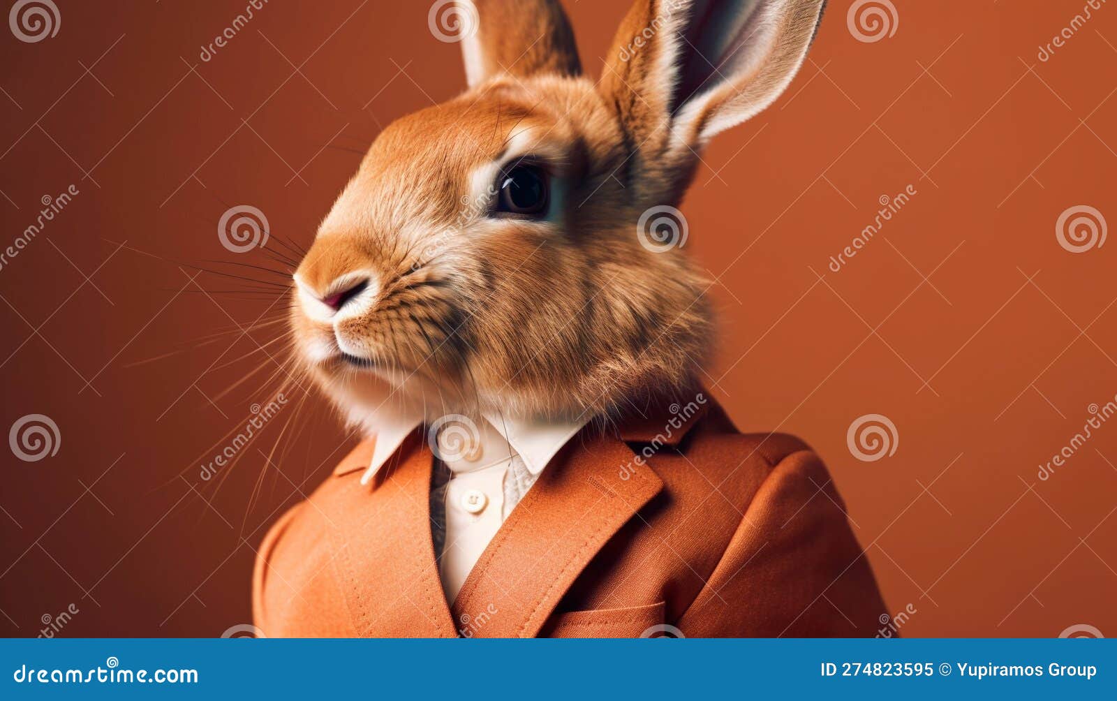 Cute Rabbit Looking at Camera with Confidence Generated by AI Stock ...