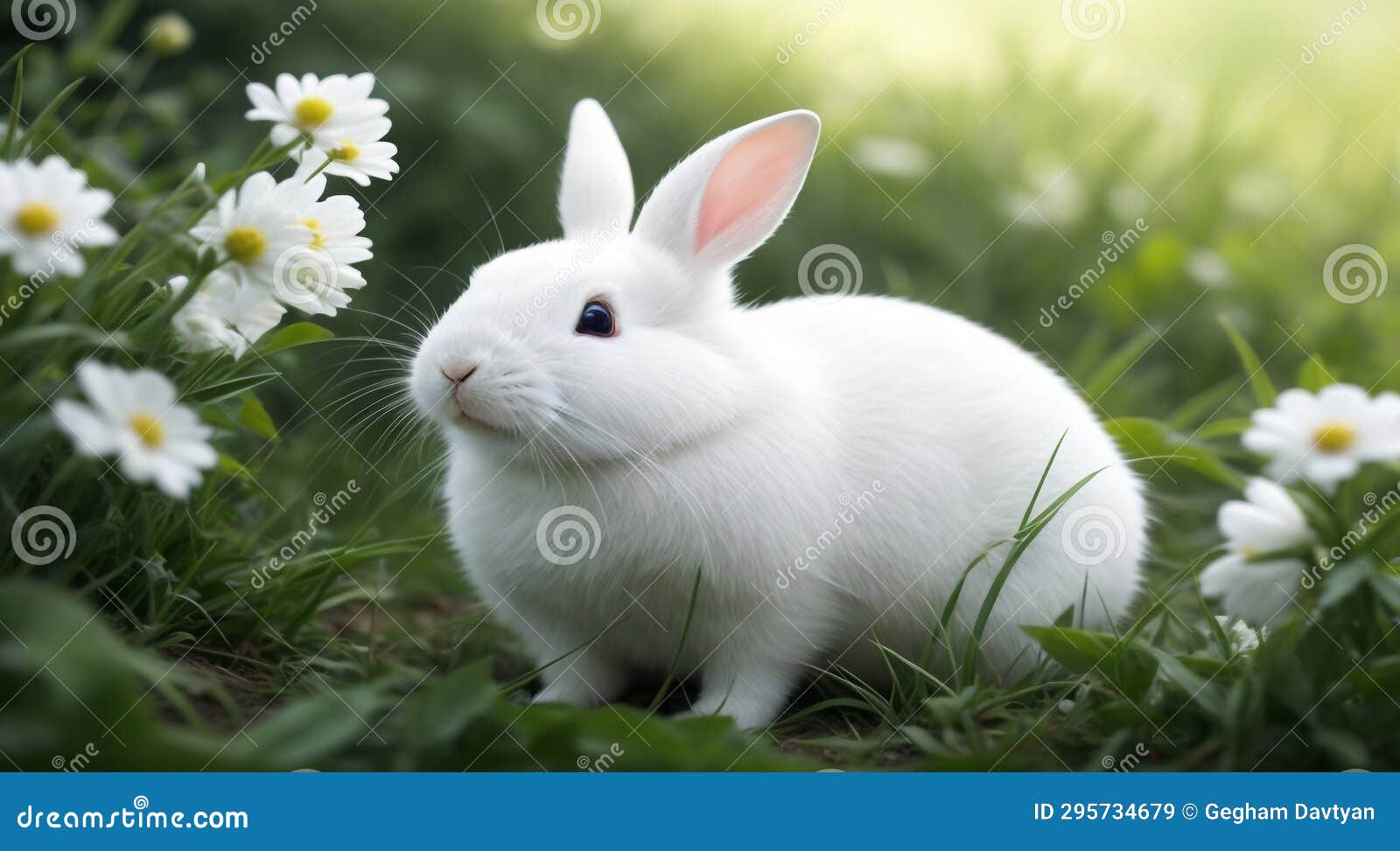Cute Rabbit in the Nature, Close-up of a Rabbit, Rabbit in the Forest ...