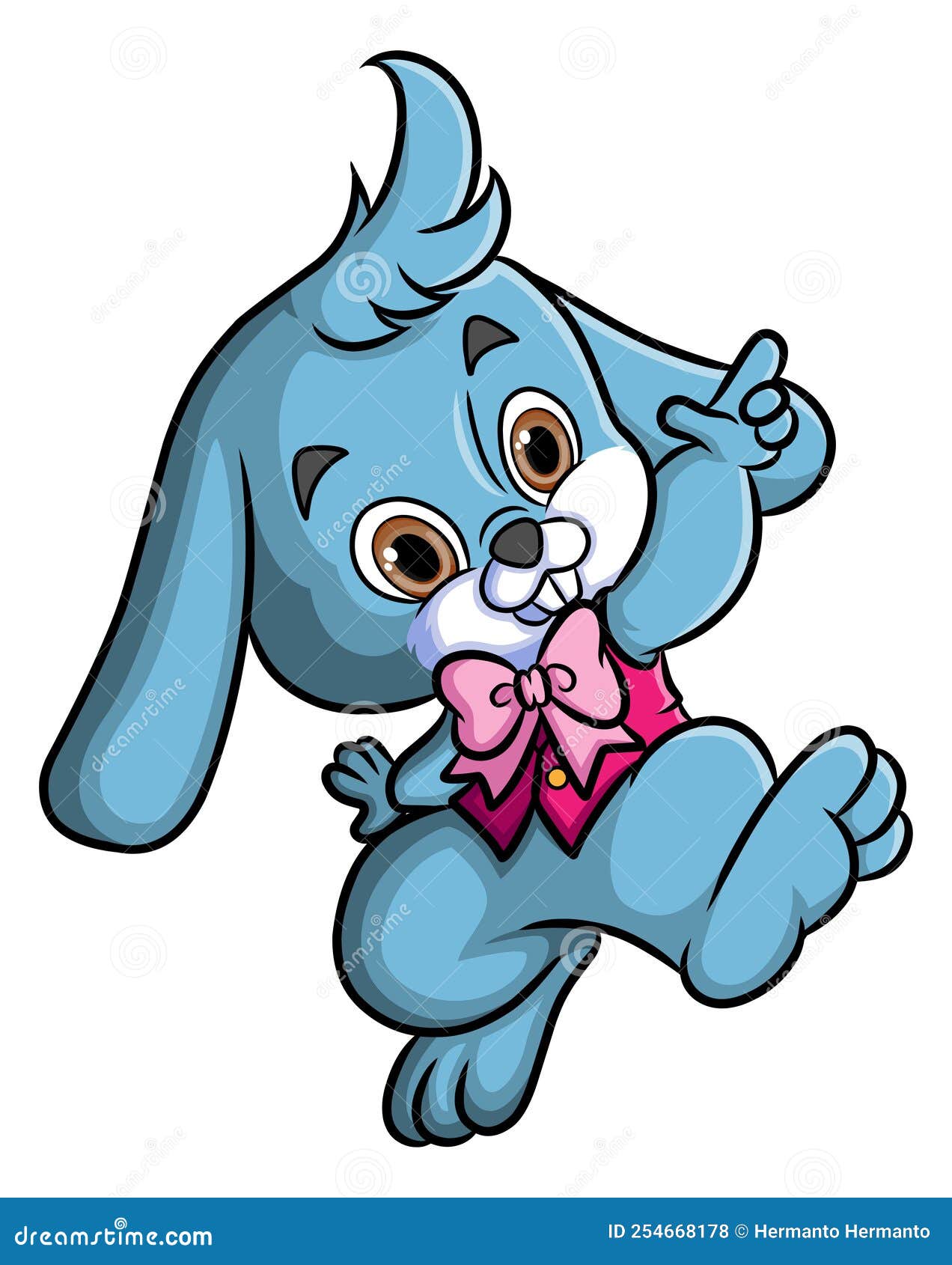 The Cute Rabbit is Running and Jumping for Catching Something Stock ...