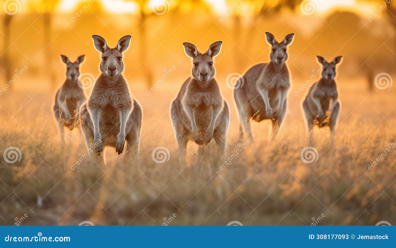 Cute Rabbit Stands in Meadow, Nature Beauty at Dawn Generated by AI ...