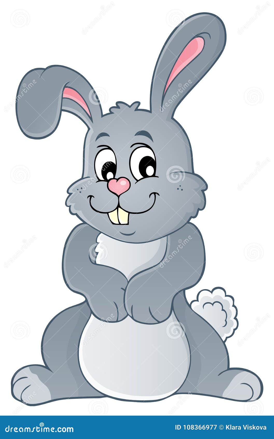 Cute rabbit theme image 1 stock vector. Illustration of bunny - 108366977