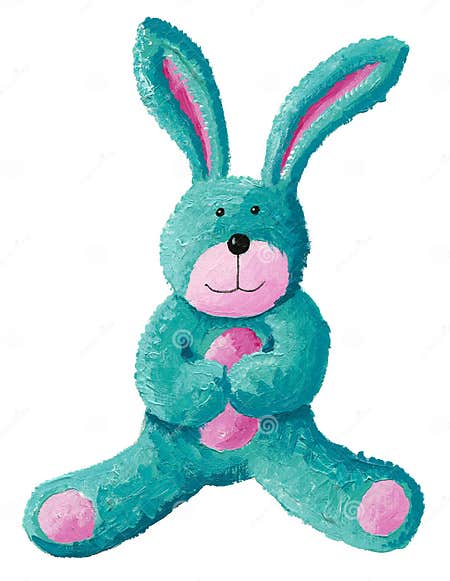 Cute rabbit toy stock illustration. Illustration of bunny - 27320610