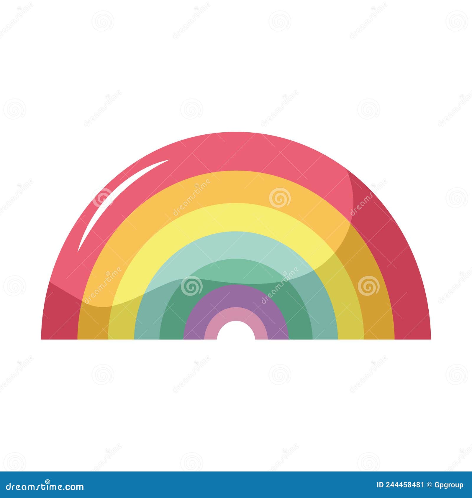 Cute rainbow design stock vector. Illustration of rainbow - 244458481