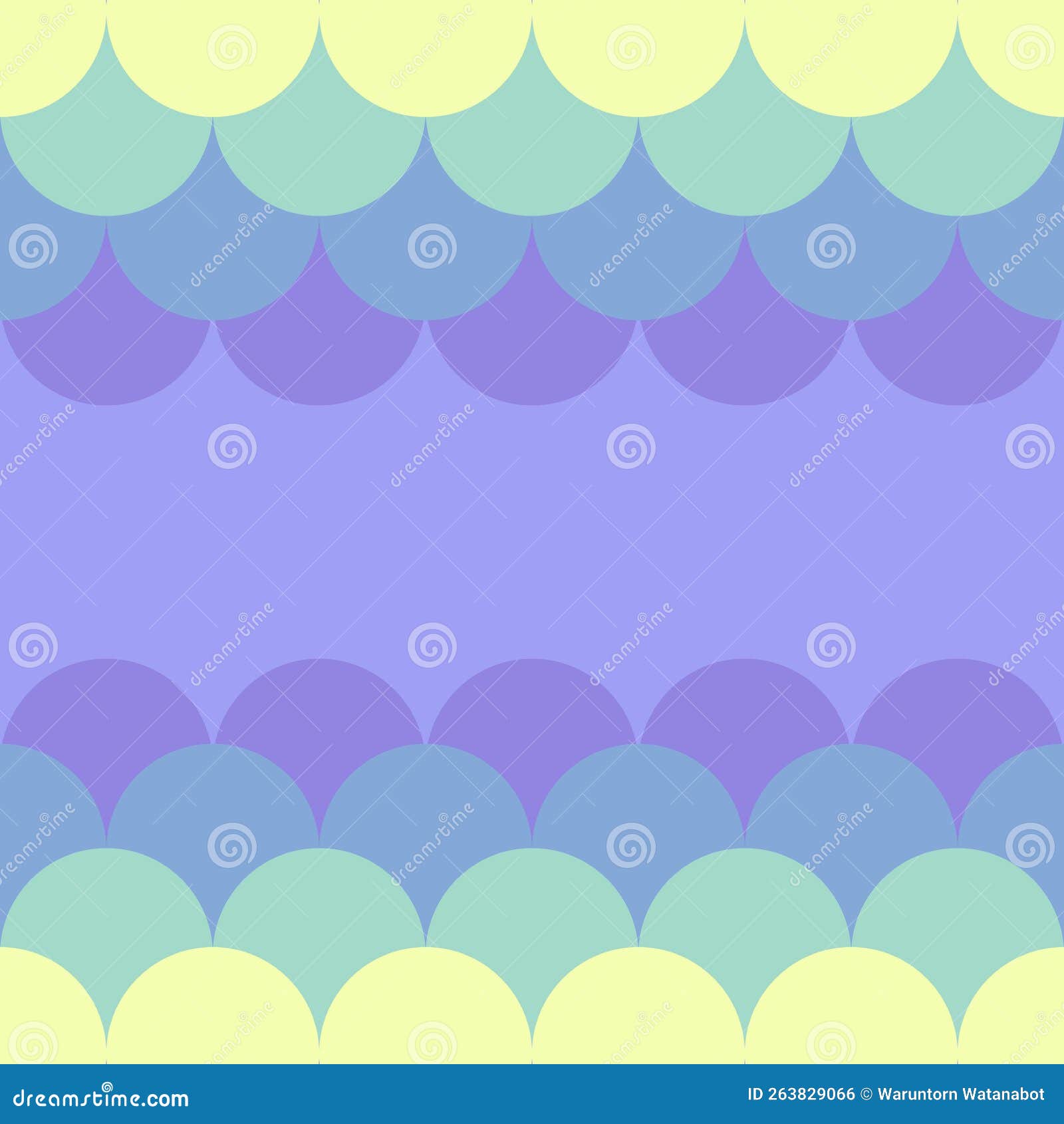 Cute Rainbow Mermaid Banner Background Stock Vector - Illustration of ...