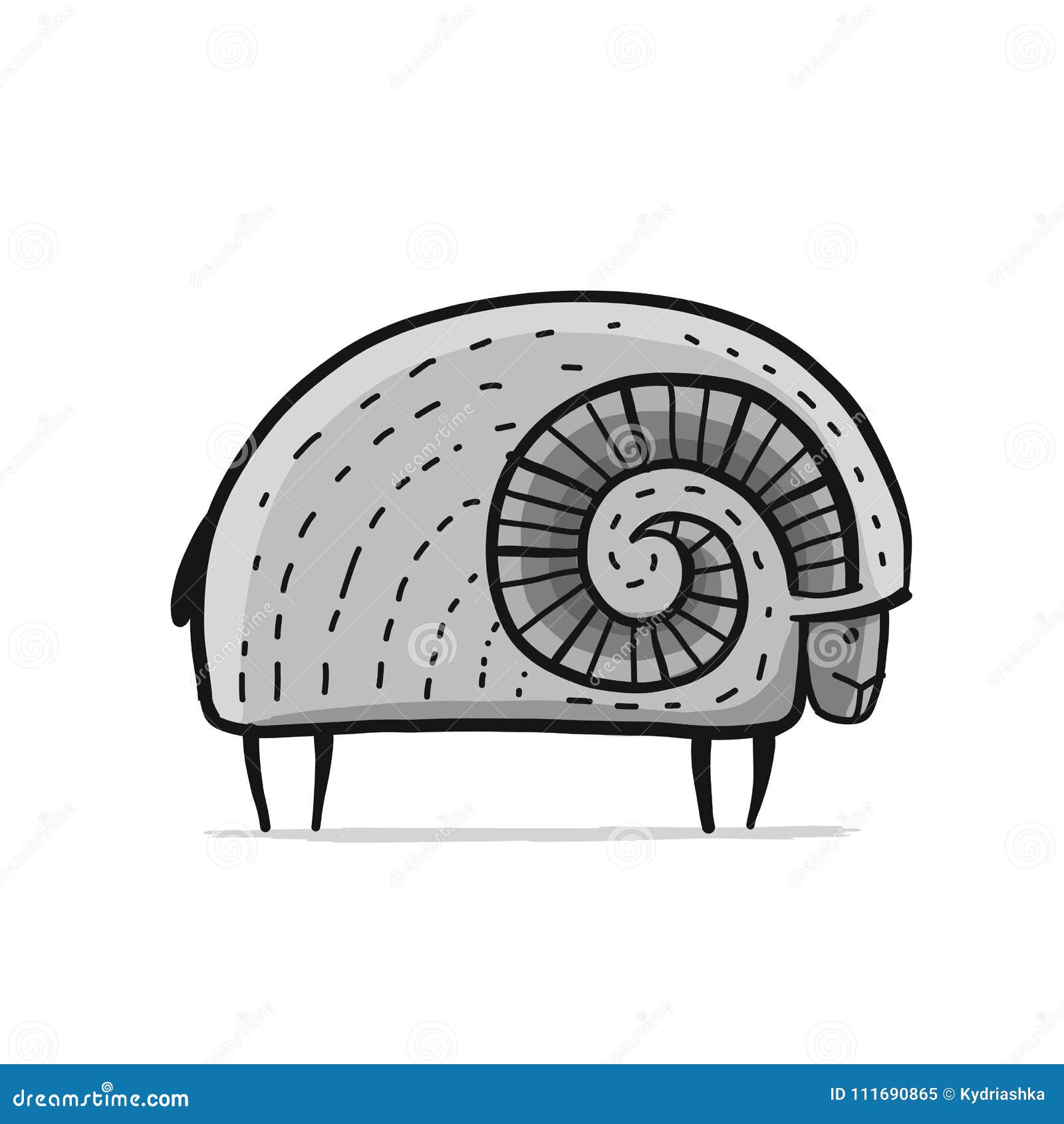 Cute Ram, Simple Sketch for Your Design Stock Vector - Illustration of ...