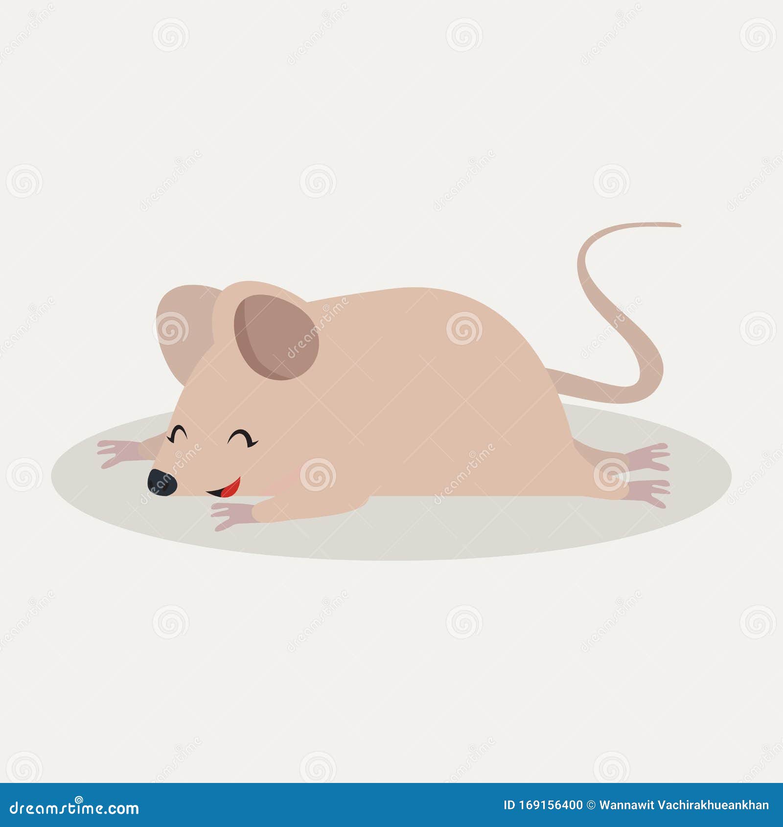 Cute Rat Mouse Animal Sleep Stock Vector - Illustration of sleep, mouse ...