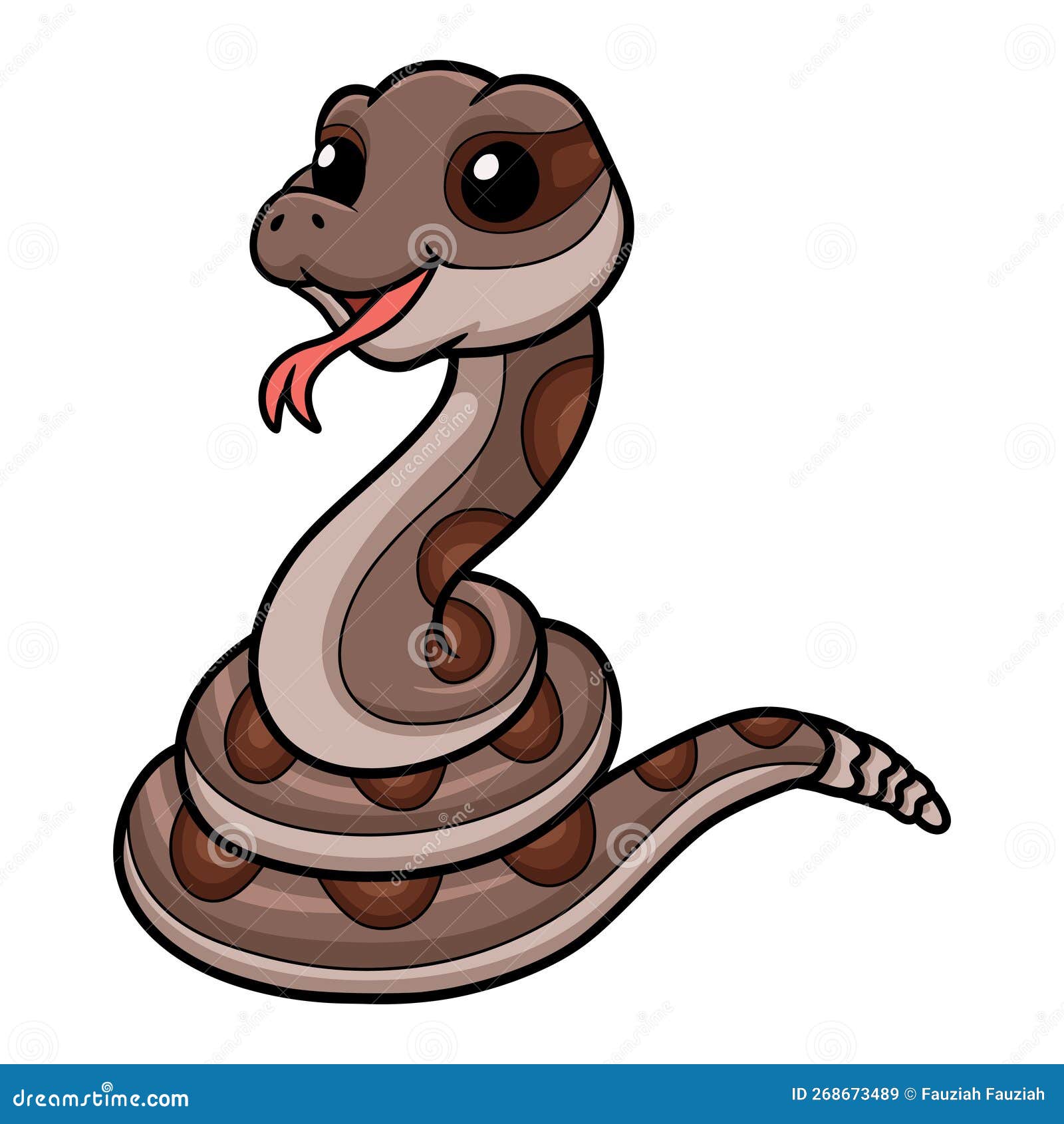 Cute Rattlesnake Cartoon | CartoonDealer.com #57611209