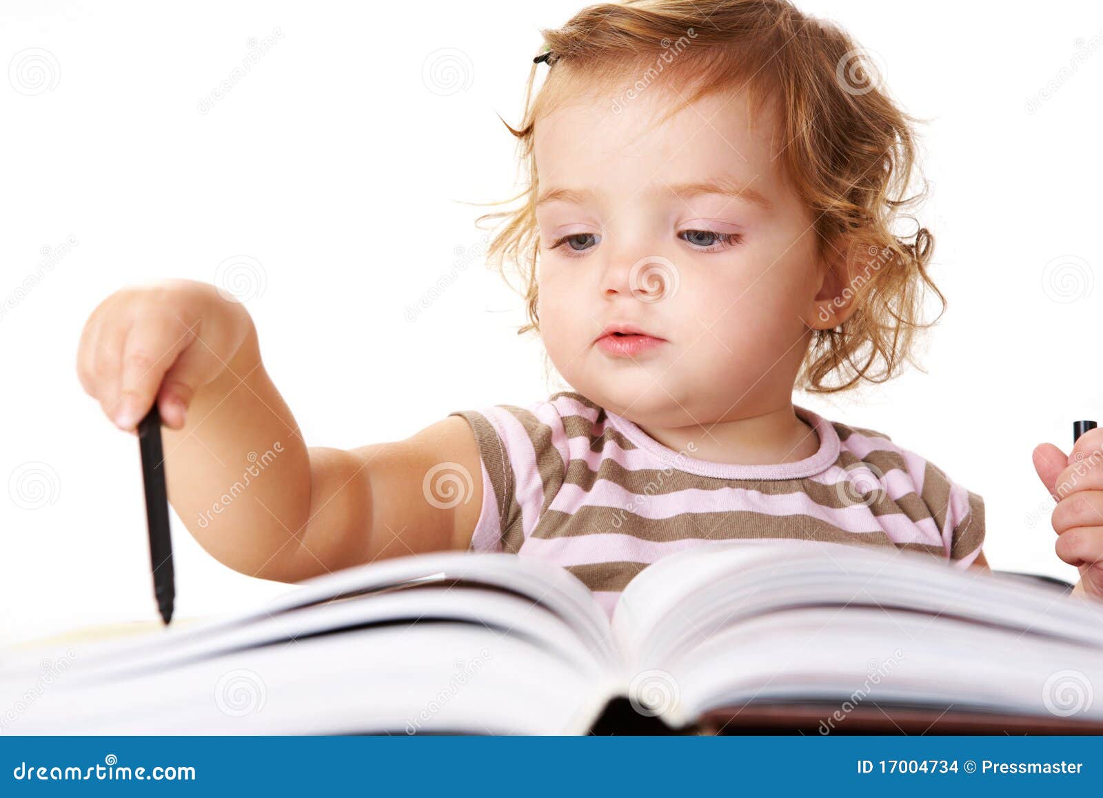 Cute reader stock photo. Image of expression, highlighter - 17004734