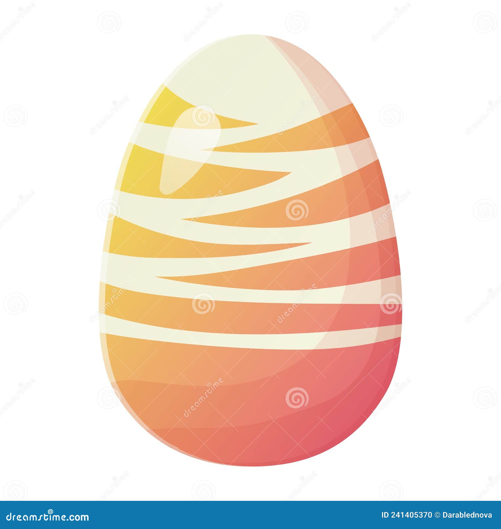 Cute Realistic Easter Egg Painted with with Abstract Triangles. Can Be ...