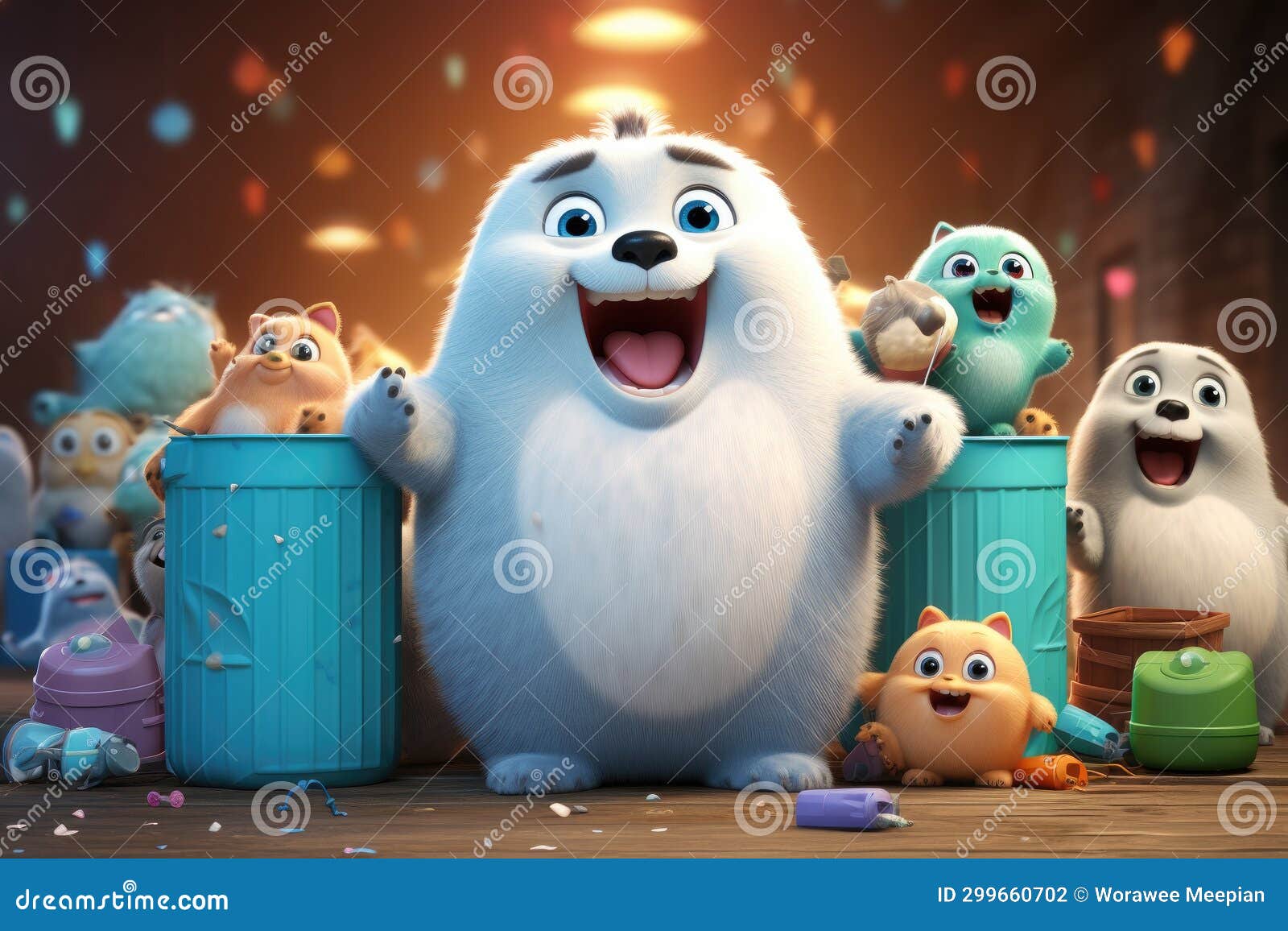 Cute Recycle Character. Global Sustainability Concept Stock ...